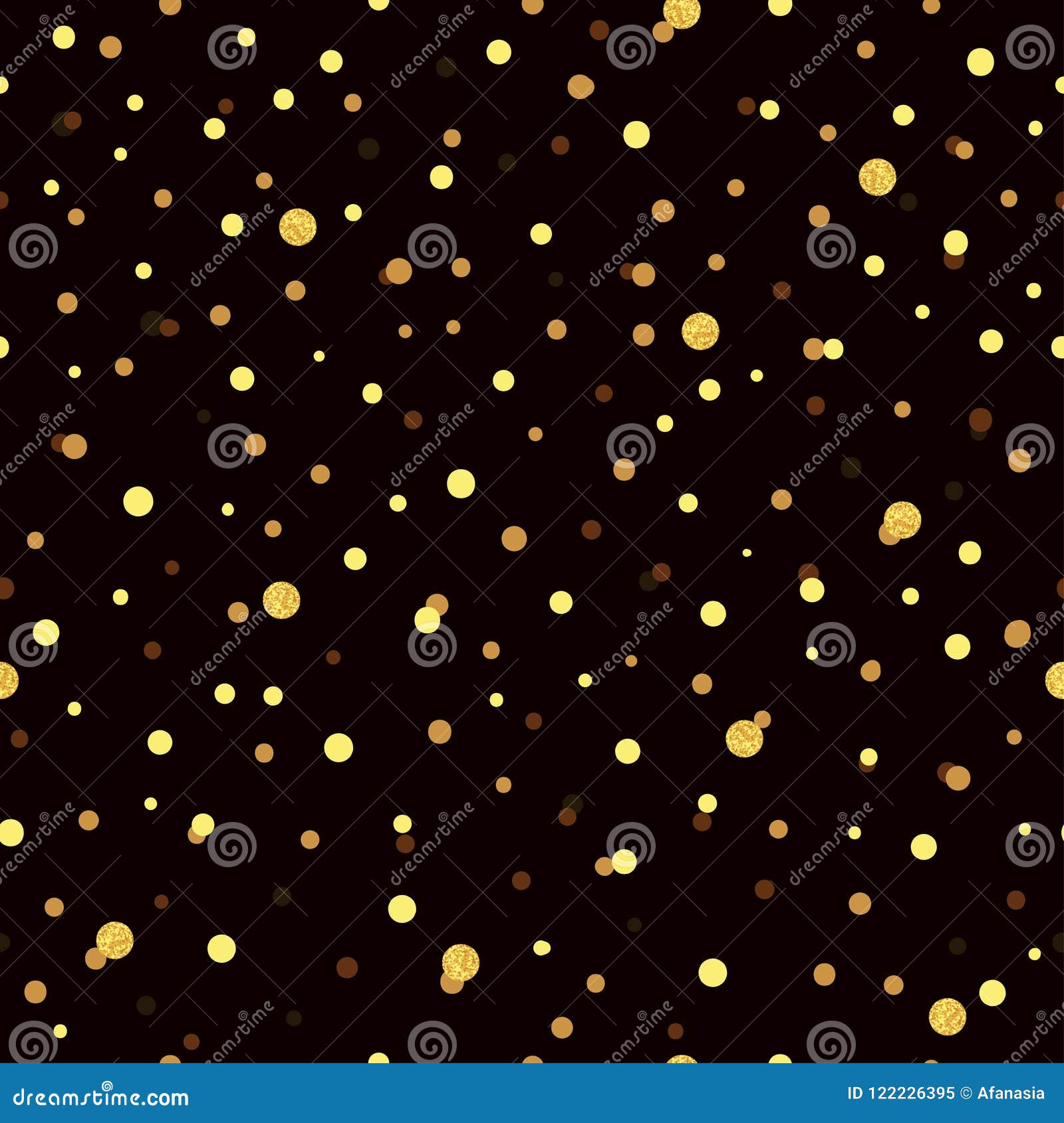 Seamless Pattern with Golden Dots. Stock Vector - Illustration of ...