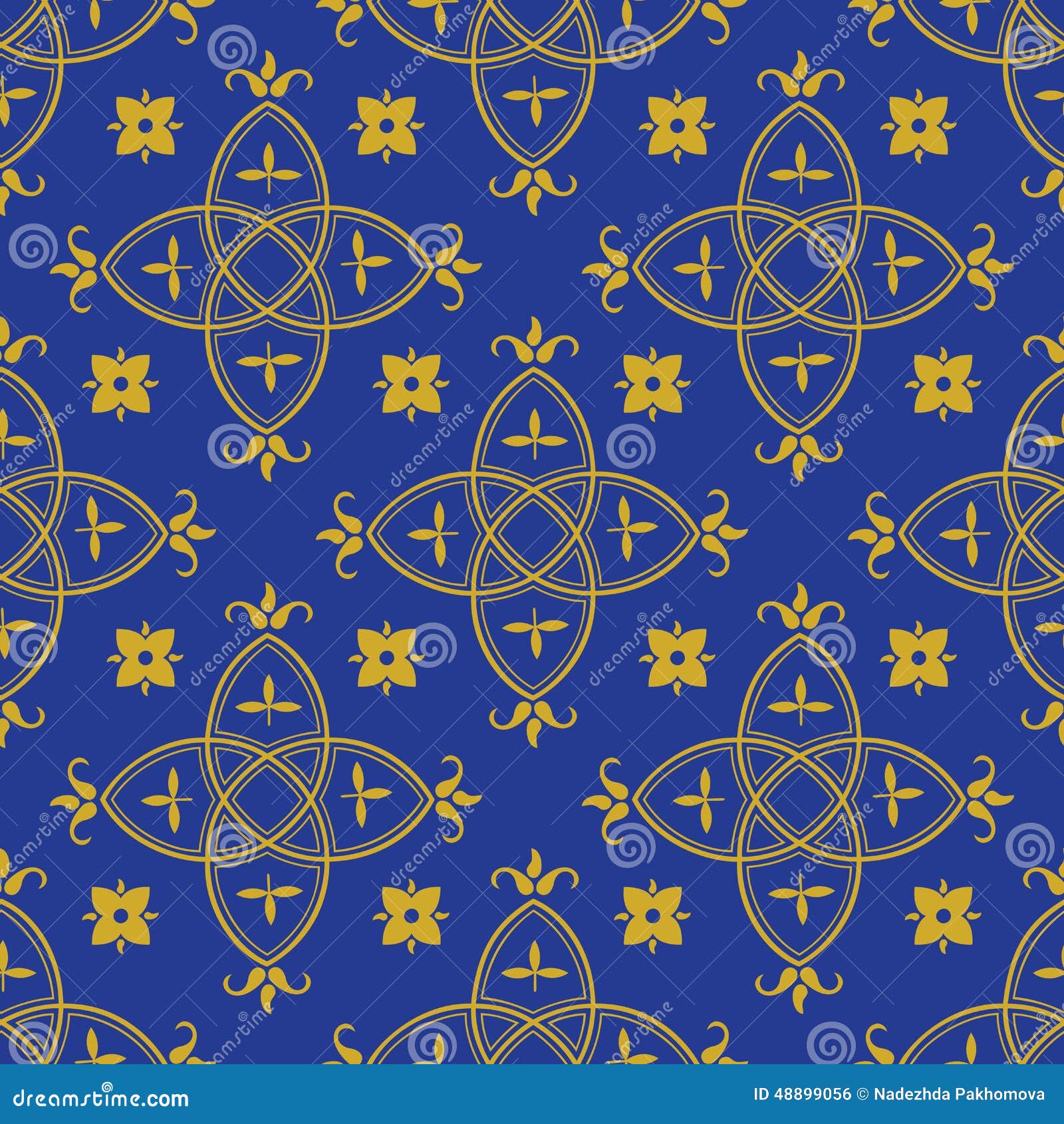 Seamless Pattern in the Gothic Style Stock Vector - Illustration of ...