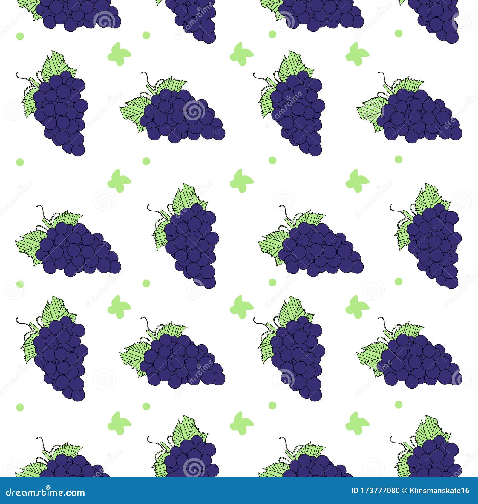 Seamless Pattern Grape Background Illustration Vector Eps 10 Stock ...