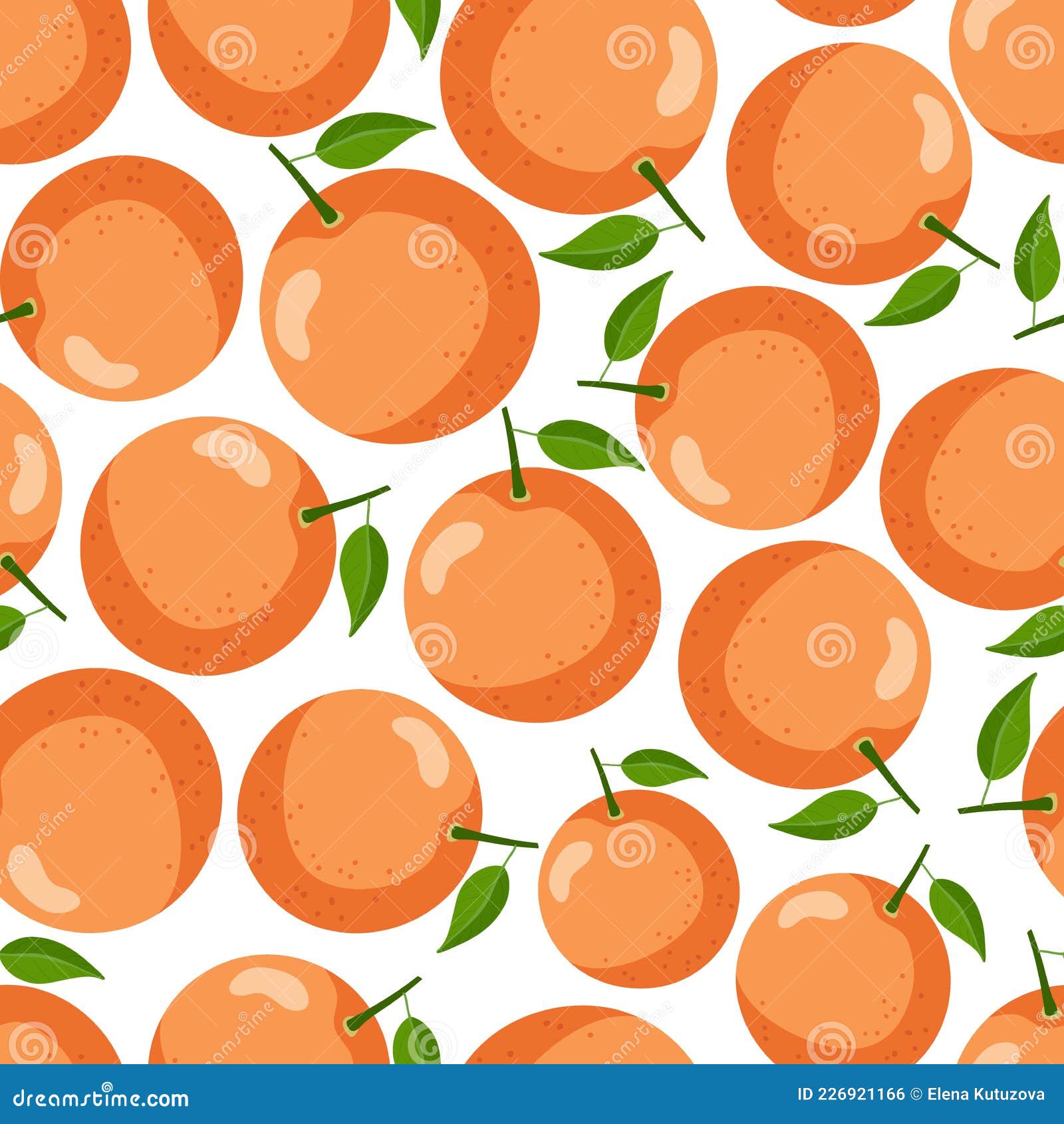 Seamless Pattern with Grapefruit. Flat Vector Summer Citrus Digital ...