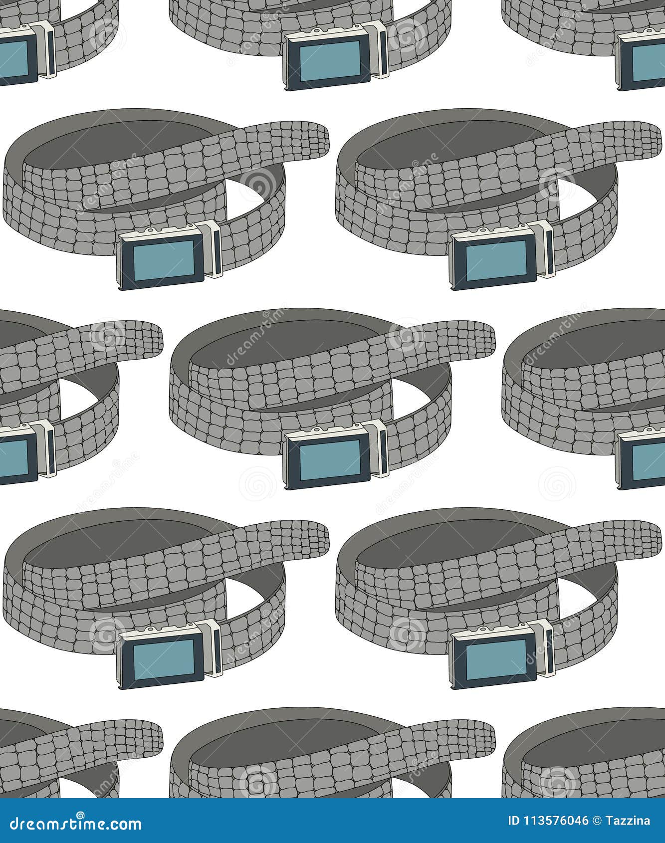 Seamless Pattern with Gray Belts Stock Vector - Illustration of ...