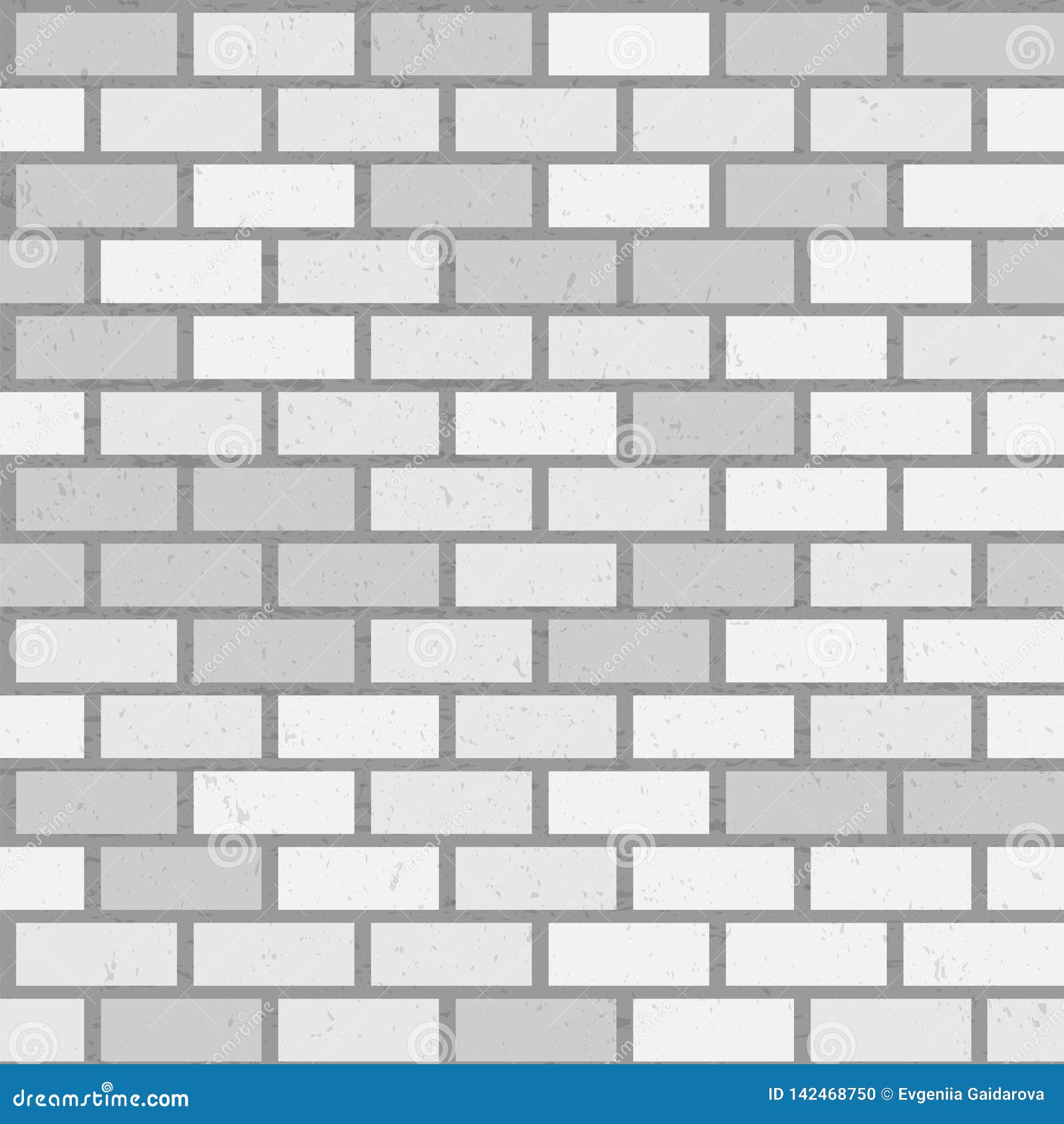 Seamless Pattern of Gray Brick Wall with Texture. Stock Vector ...
