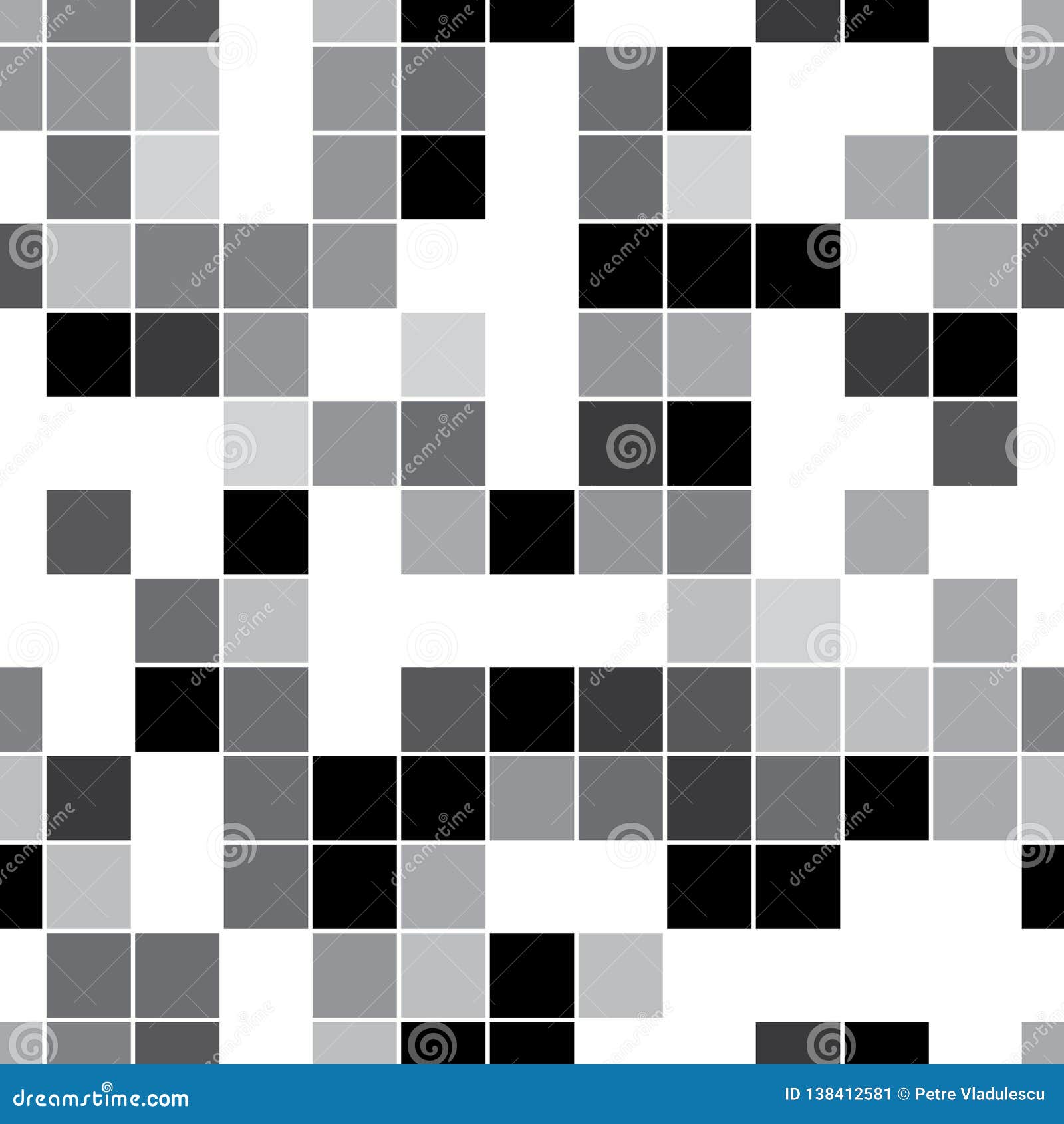 Seamless Pattern with Gray Squares Stock Vector - Illustration of shape ...