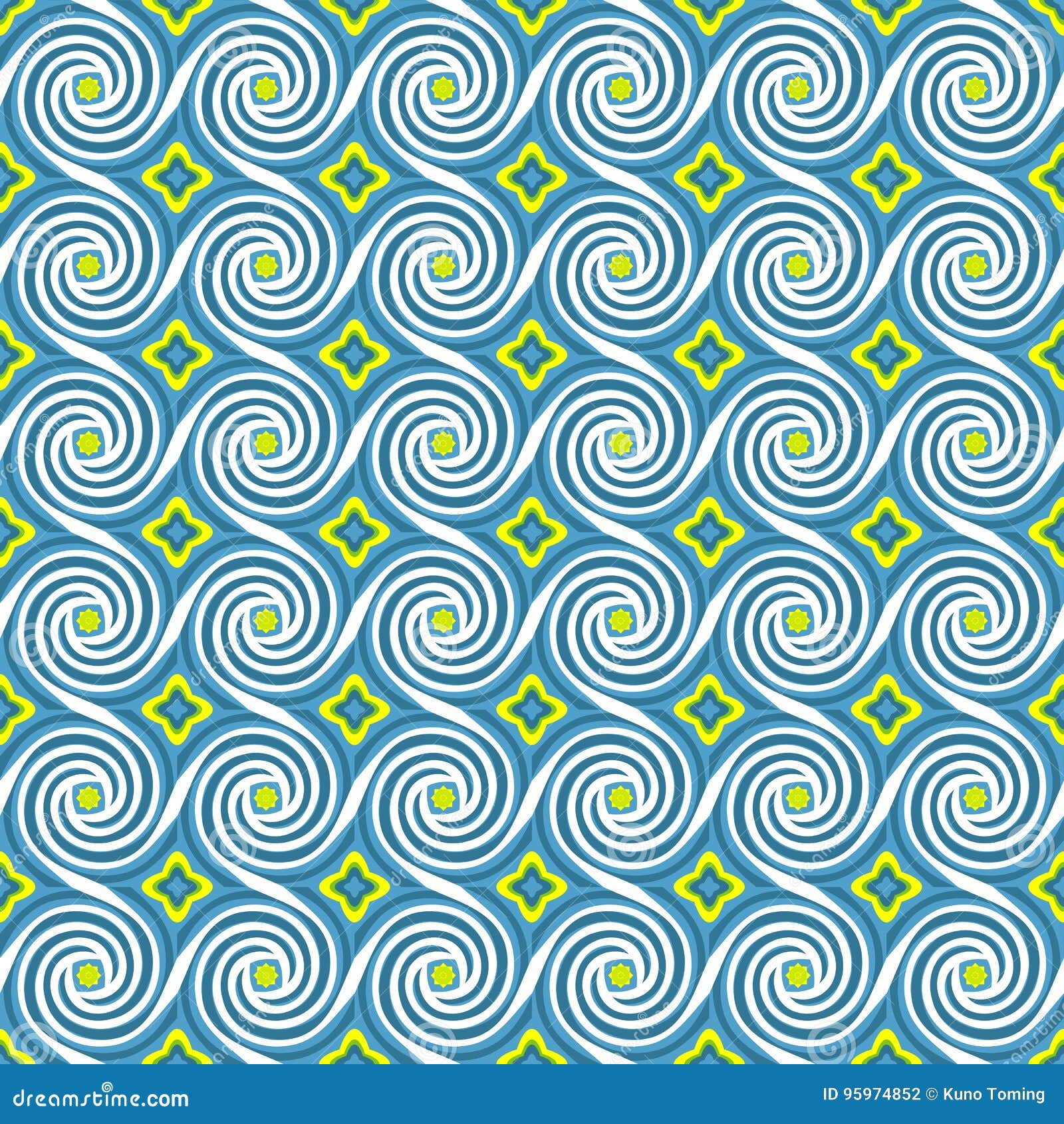 Seamless Pattern Greek Sea and the Waves Stock Illustration ...