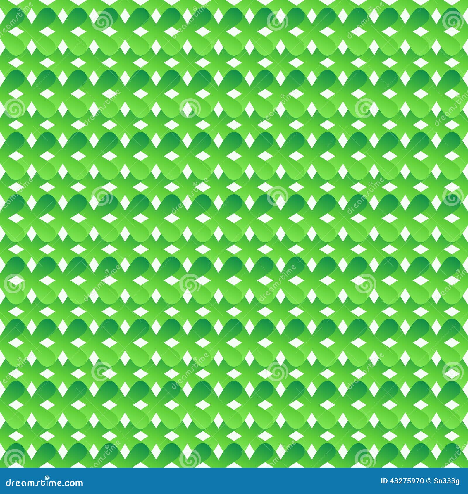 Seamless Pattern of Green Abstract Crosses Stock Vector - Illustration ...
