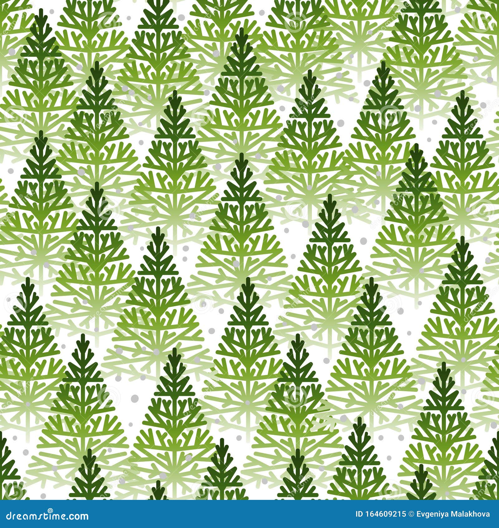 Green Christmas Trees Seamless Pattern Stock Illustrations – 5,026 ...