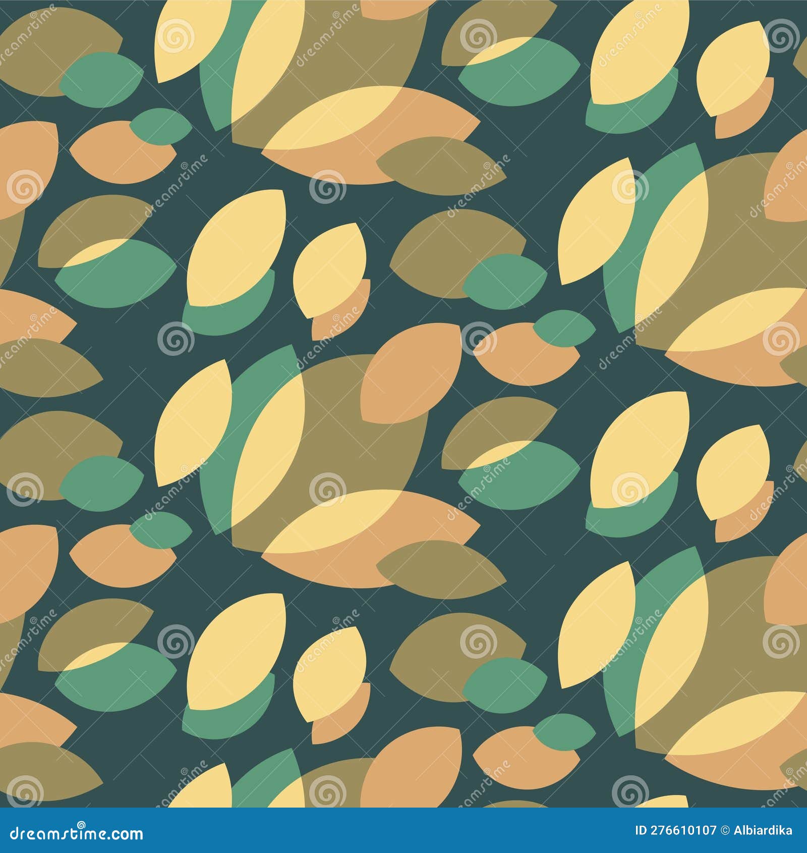 Seamless Pattern Green Cream Leaf Plant Creative Design Background ...