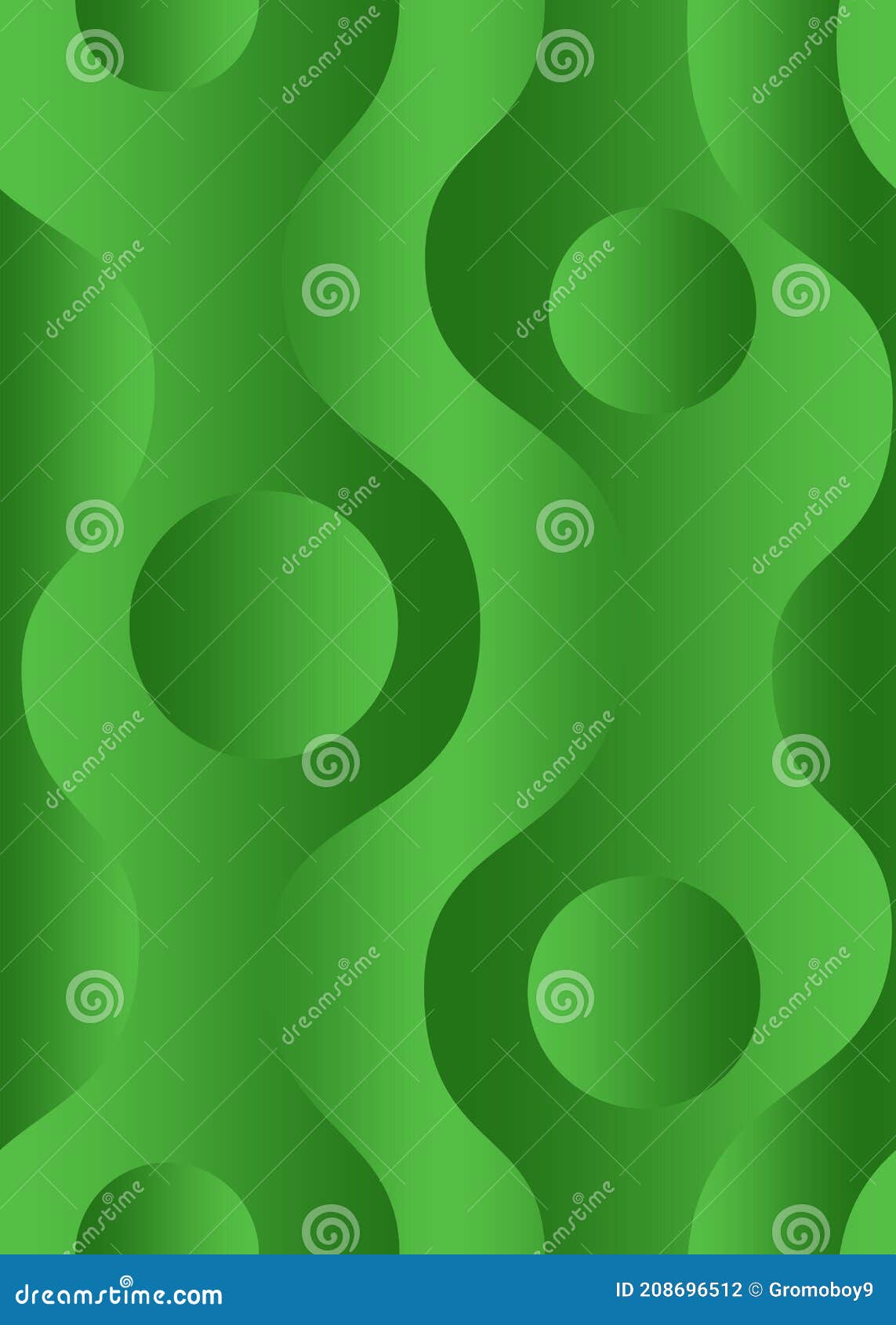 Seamless Pattern with a Green Gradient. Vector Drawing Stock Vector ...