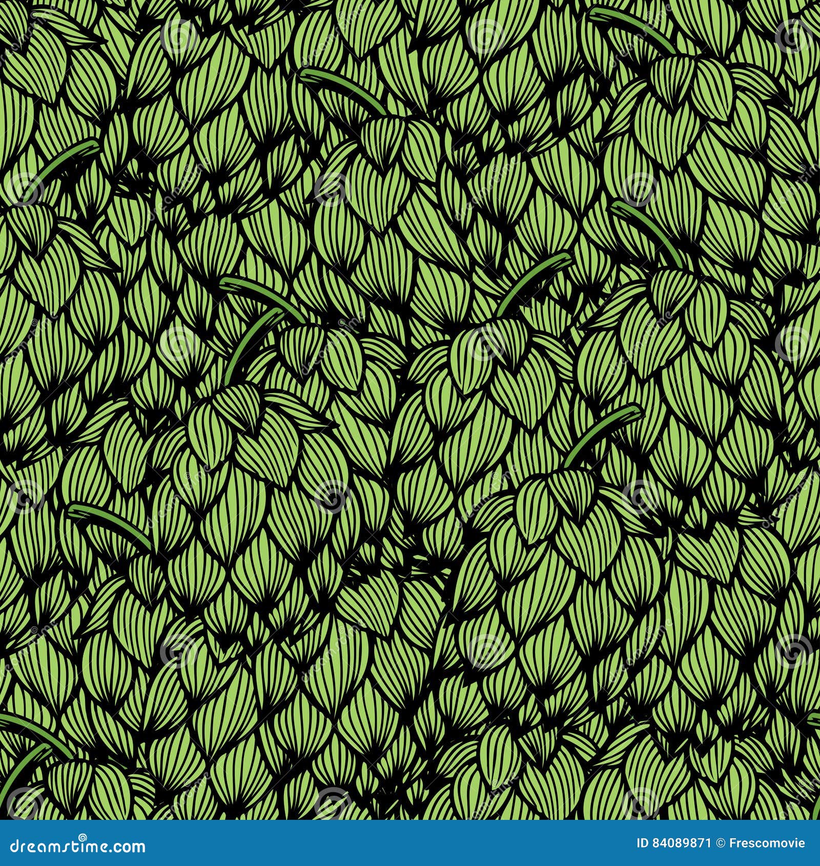 Seamless Pattern with Green Hops Stock Vector - Illustration of crop ... Seamless Pattern with Green Hops Stock Vector - Illustration of crop ...