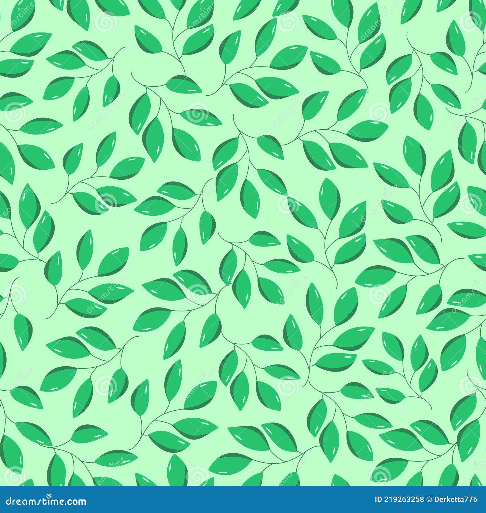 Seamless Pattern of Green Leaves of a Deciduous Tree. Vector ... Seamless Pattern of Green Leaves of a Deciduous Tree. Vector ...