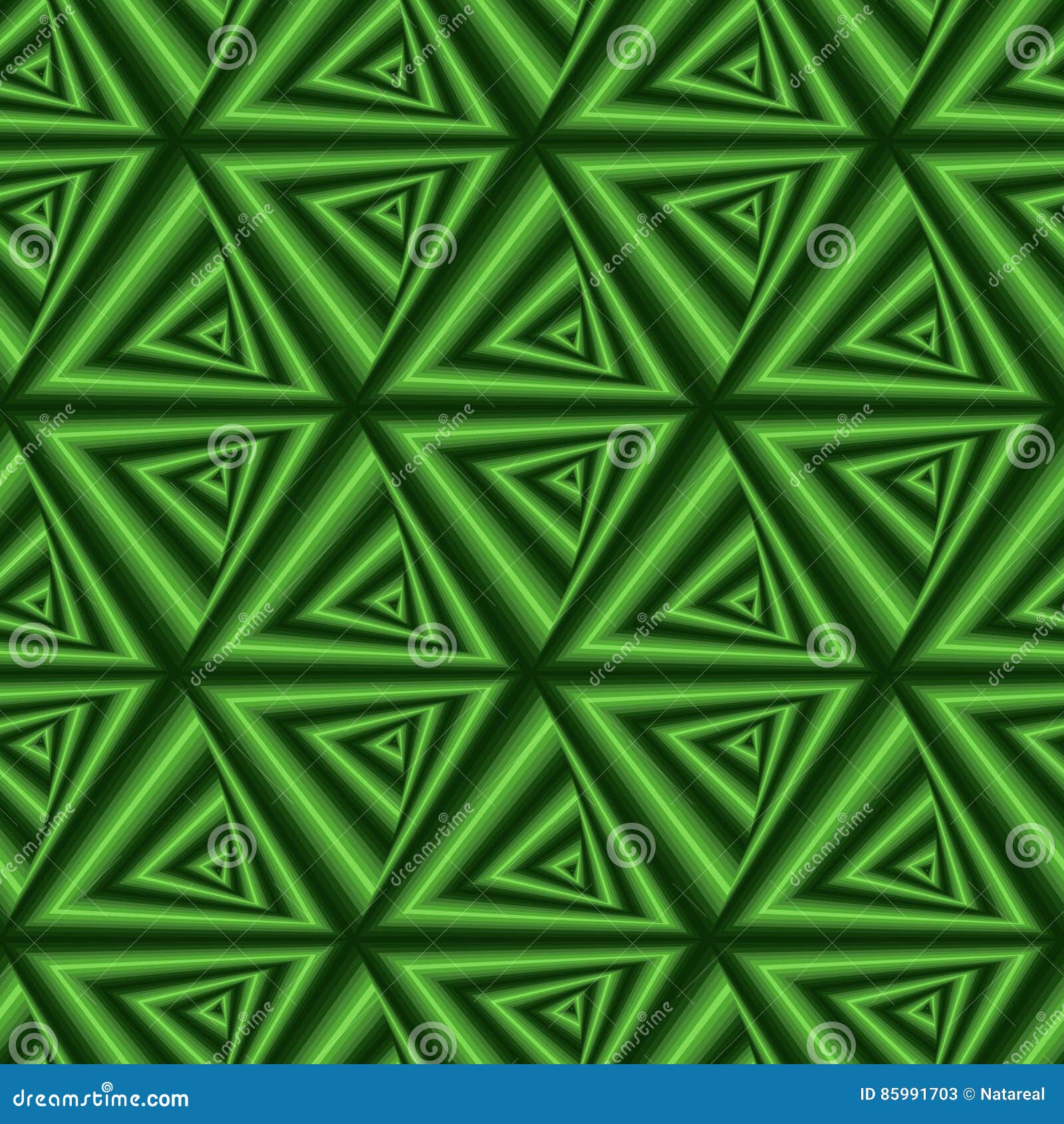 Seamless Pattern with Green Triangle Forms Stock Vector - Illustration ...
