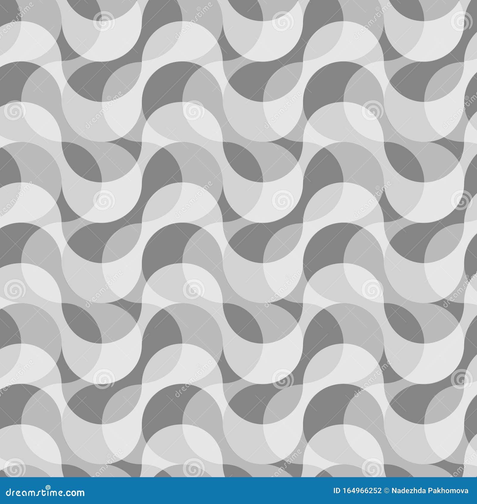 Seamless Pattern of Grey Bands, Seamless Waves Stock Vector ...