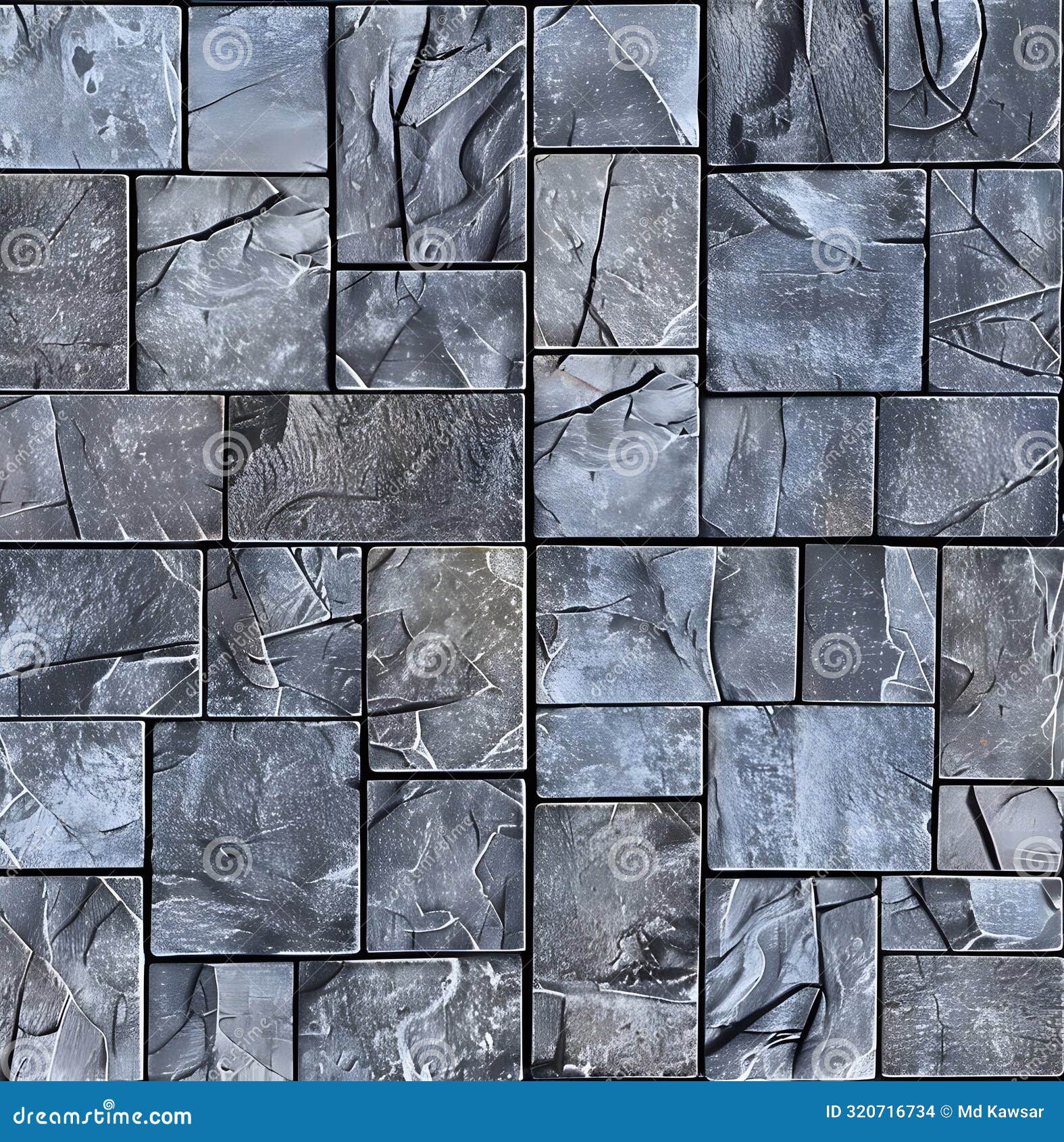 Seamless Grey Ceramic Paver Pattern Stock Illustration - Illustration ...