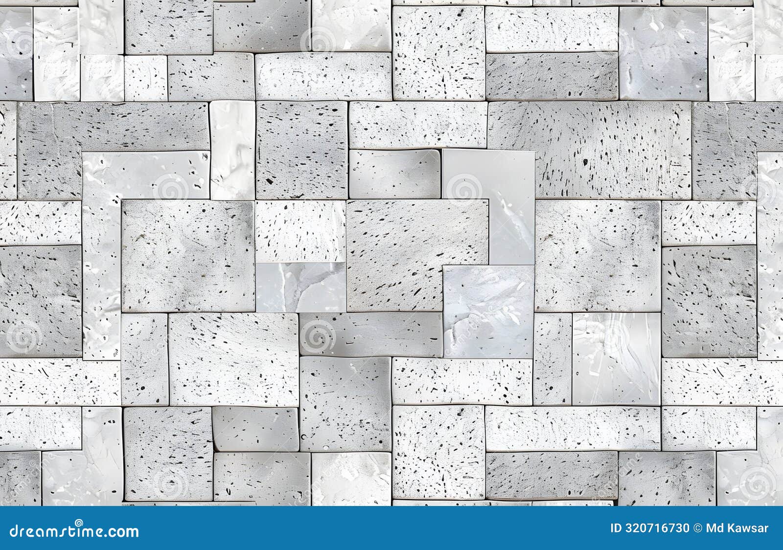 Seamless Pattern Grey White Pavers Tile Texture Stock Illustration ...