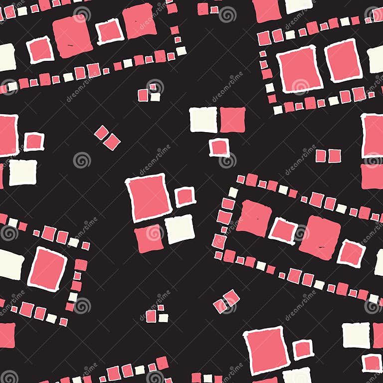 Seamless Pattern Grunge Cubes. Stock Vector - Illustration of figure ...
