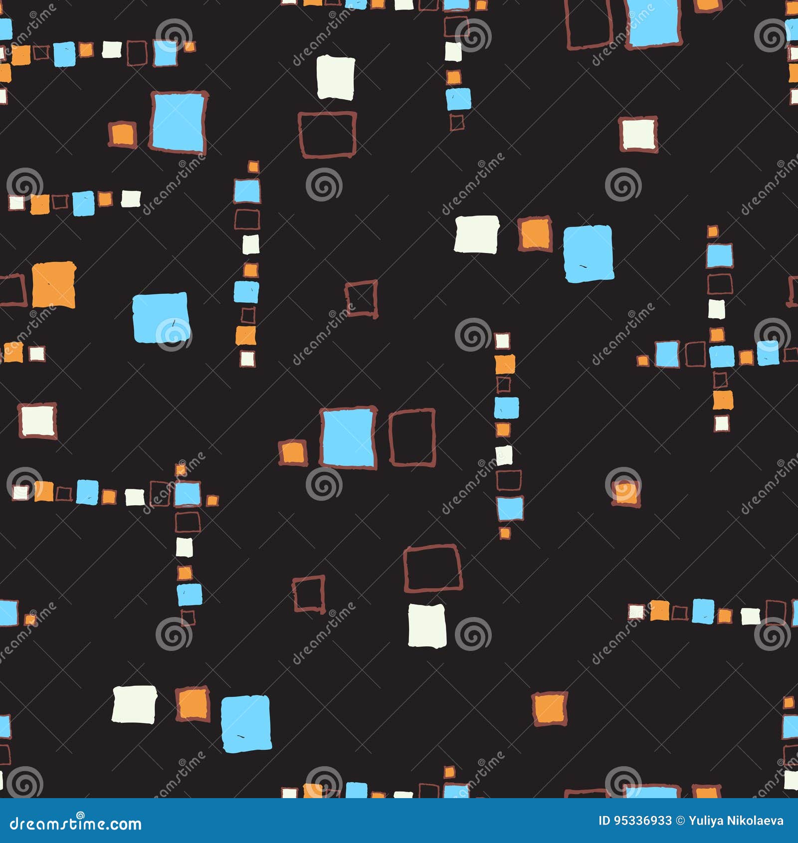 Seamless Pattern Grunge Cubes. Stock Vector - Illustration of motif ...