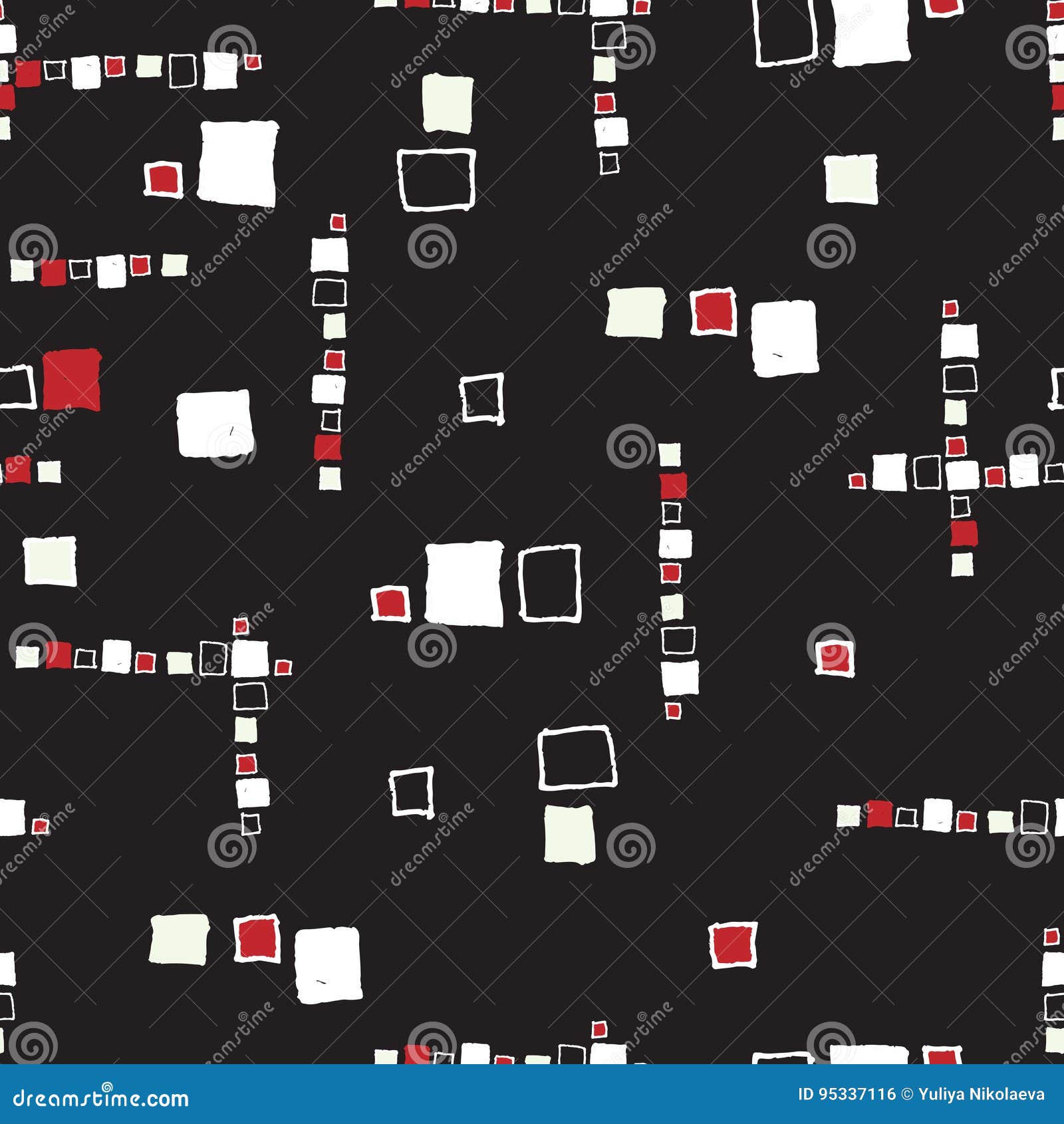 Seamless Pattern Grunge Cubes. Stock Vector - Illustration of plane ...