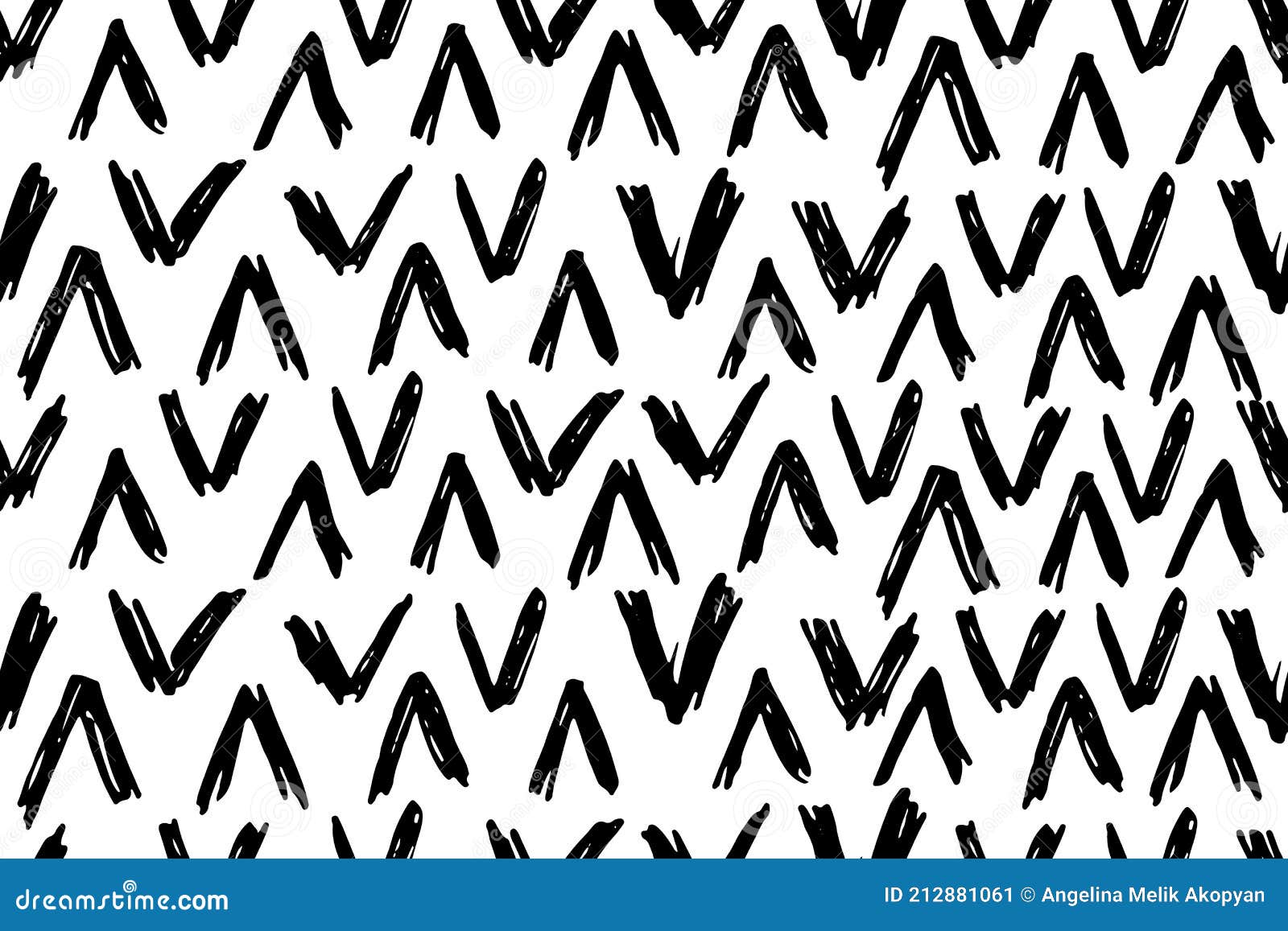 Seamless Pattern with Hand Drawn Abstract Shapes Stock Vector ...