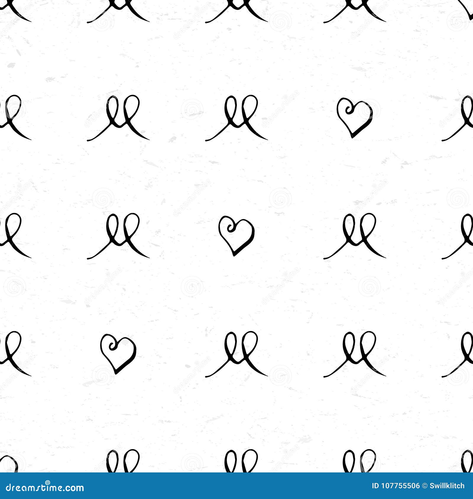 Seamless Pattern with Calligraphic Vignettes Stock Vector ...