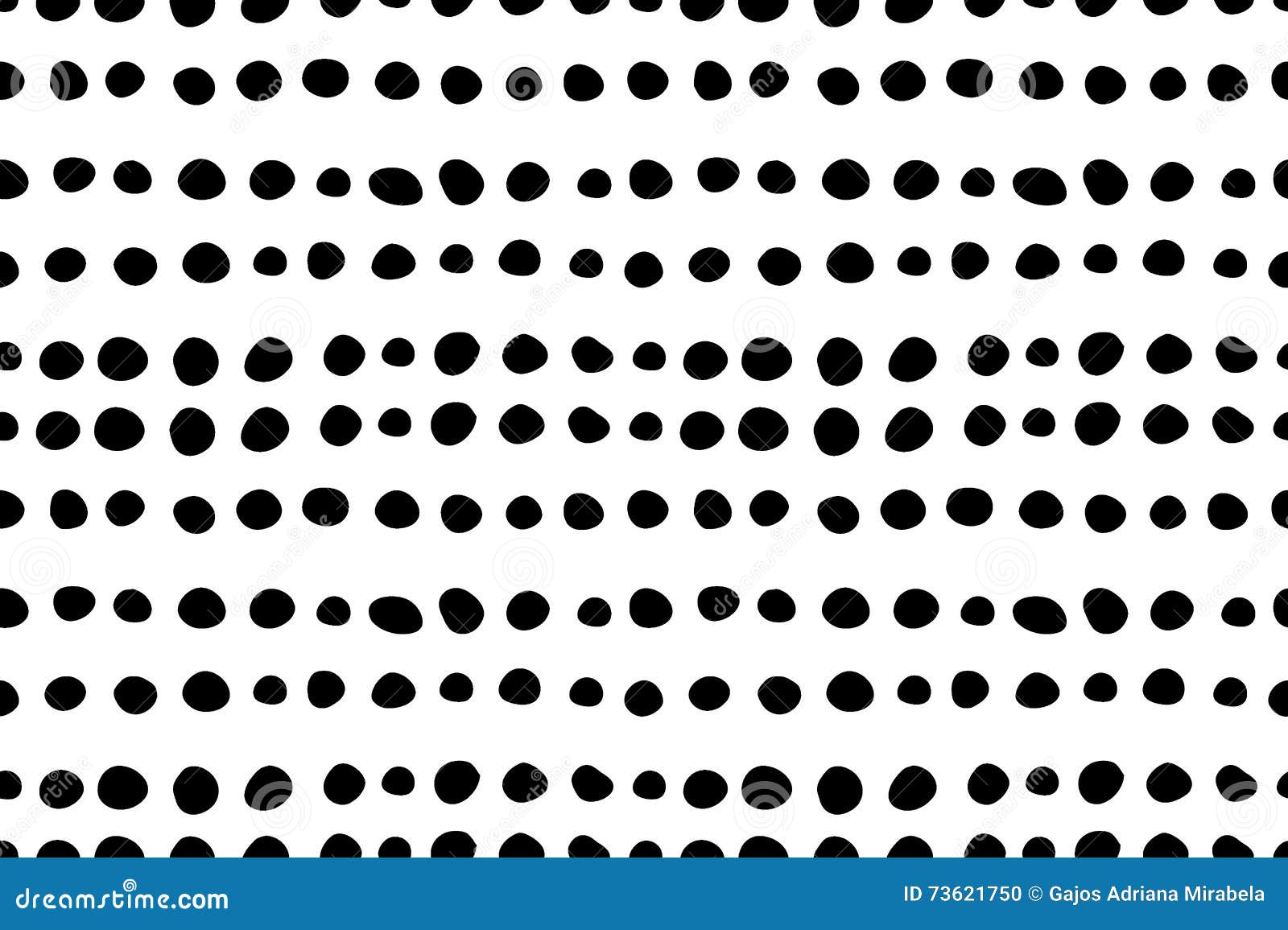 Seamless Pattern with Hand Drawn Doodle Small Black Dots. Stock ...