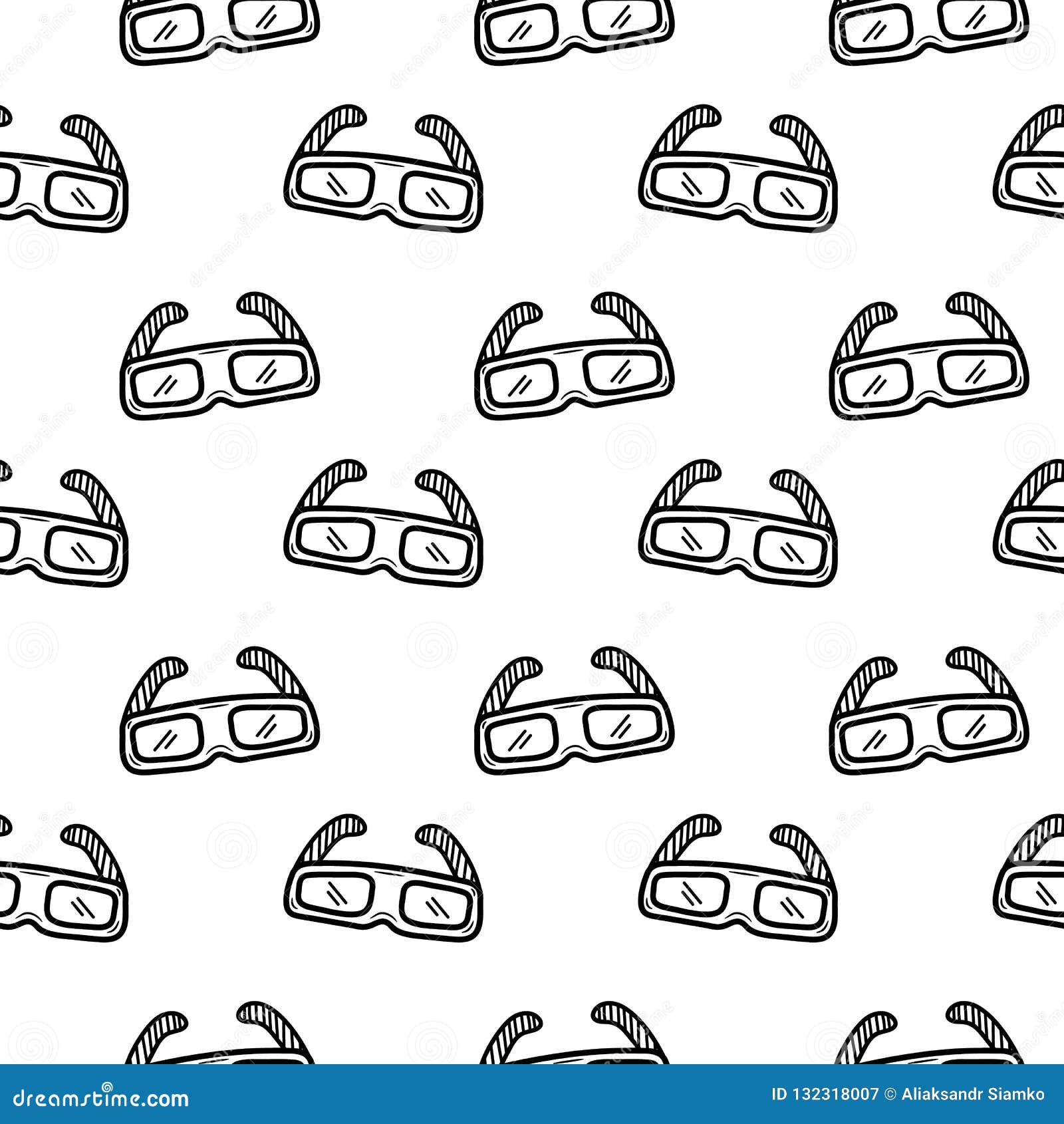 Seamless Pattern Hand Drawn Glasses. Doodle Black Sketch Stock Vector ... Seamless Pattern Hand Drawn Glasses. Doodle Black Sketch Stock Vector ...