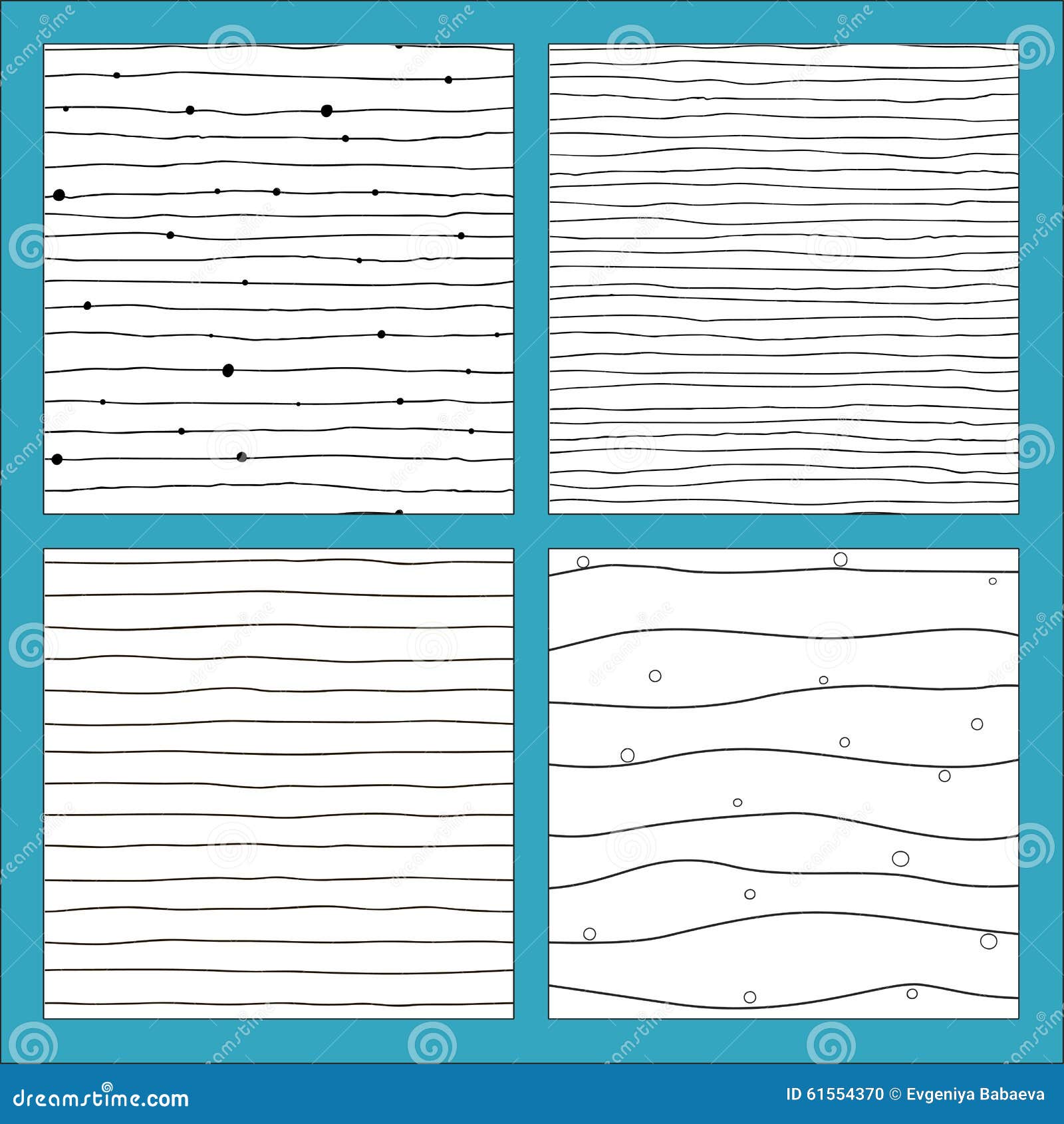 Seamless Pattern with Hand Drawn Lines. Stock Vector - Illustration of ...