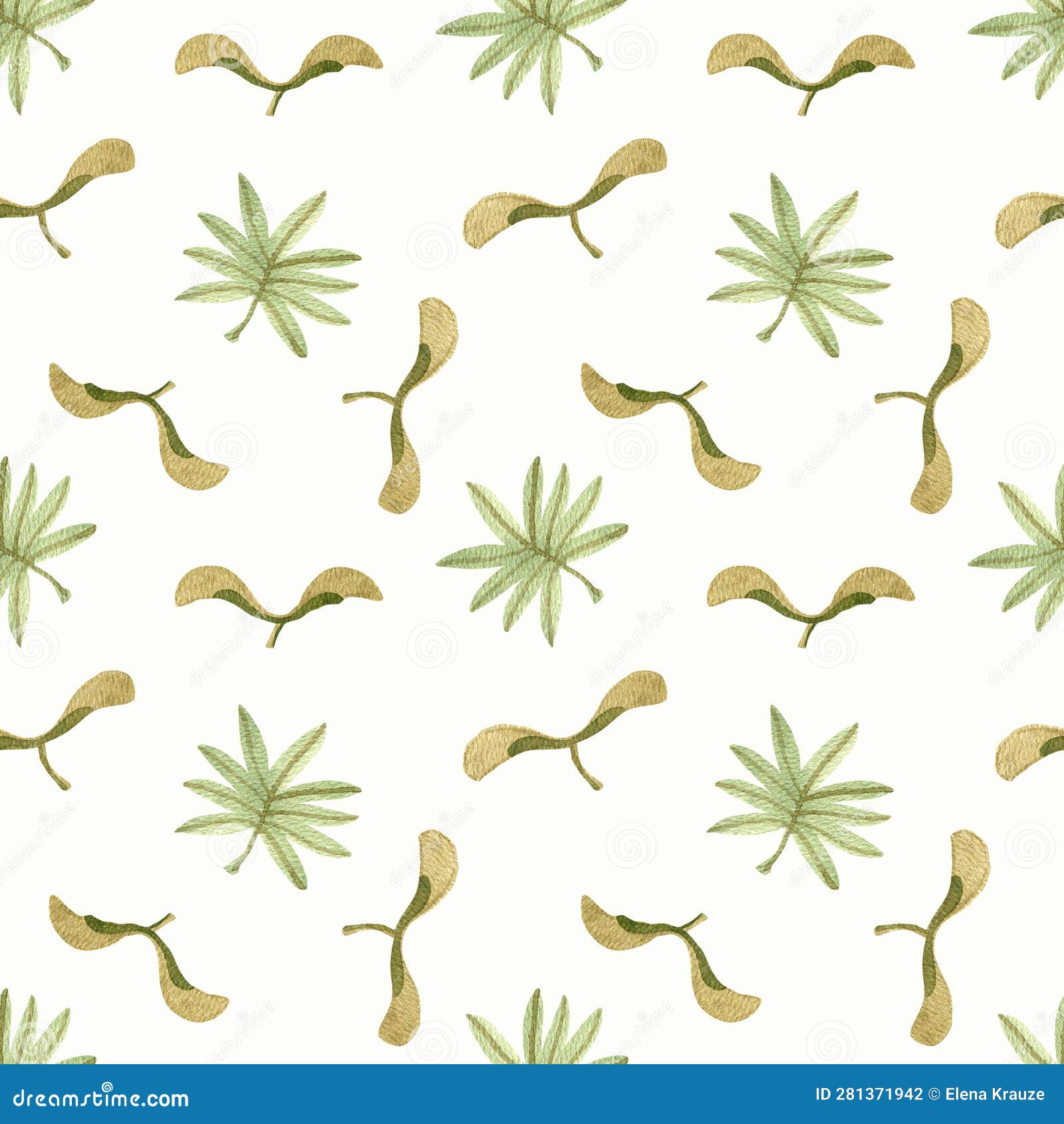 Seamless Pattern with Hand Drawn Marijuana Leaves. Stock Illustration ...