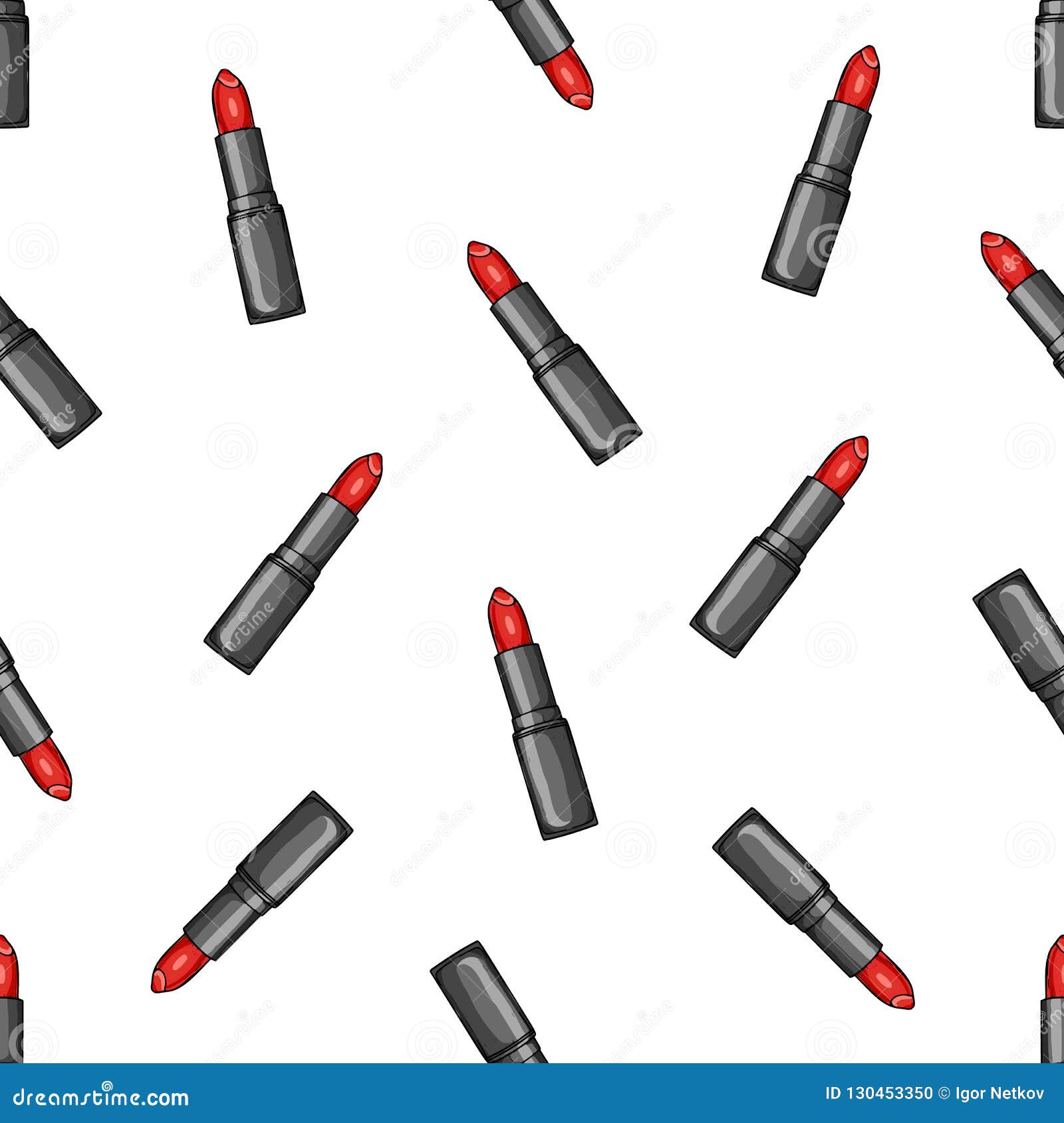 Hand drawn lipstick stock vector. Illustration of cosmetics - 130453350