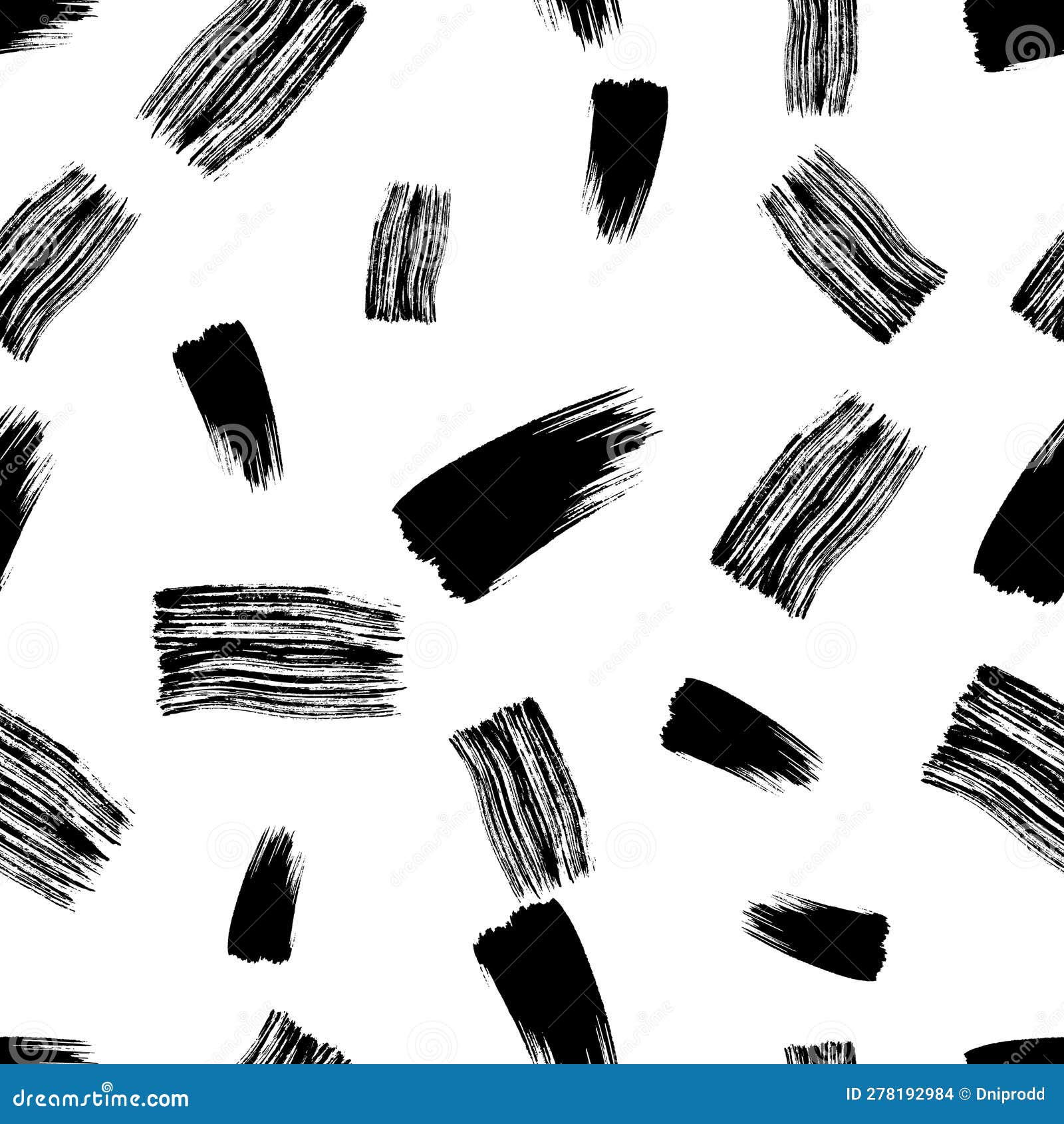 Seamless Pattern with Hand Drawn Scribble Smears Stock Vector ...