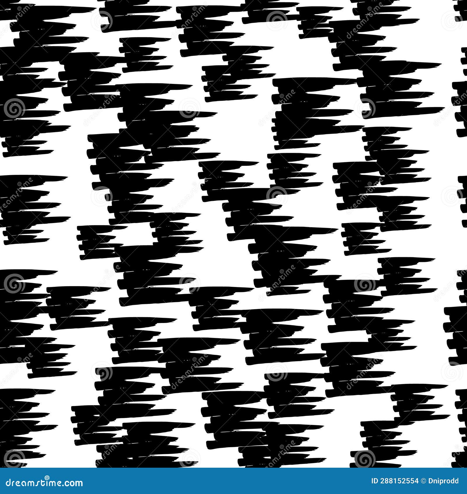 Seamless Pattern with Hand Drawn Scribble Smears Stock Illustration ...