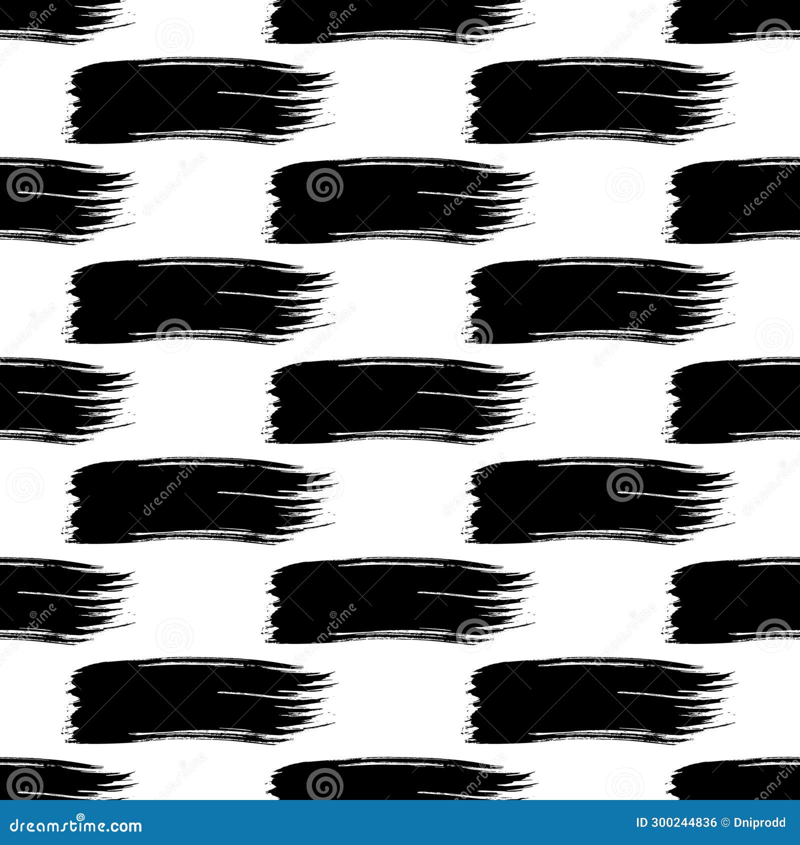 Seamless Pattern with Hand Drawn Scribble Smears Stock Illustration ...