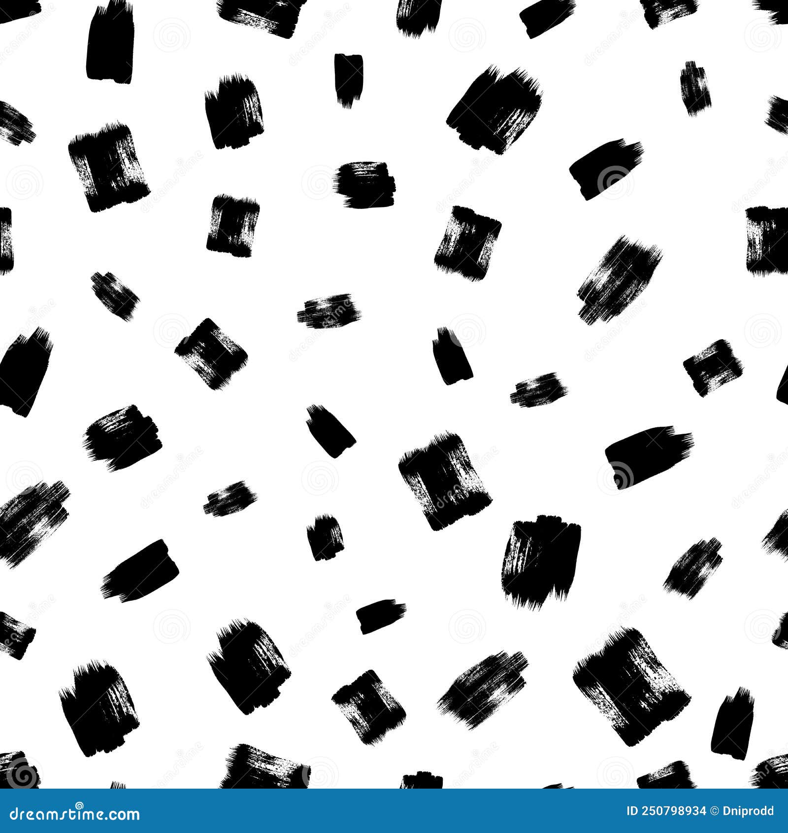 Seamless Pattern with Hand Drawn Scribble Smears Stock Vector ...