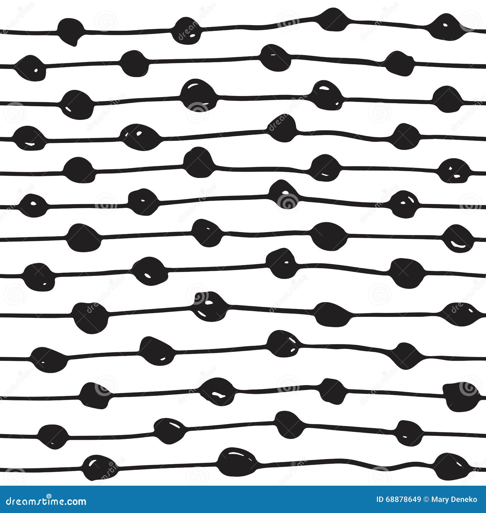 Seamless Pattern with Hand-drawn Sketch Points and Lines. Stock Vector ...