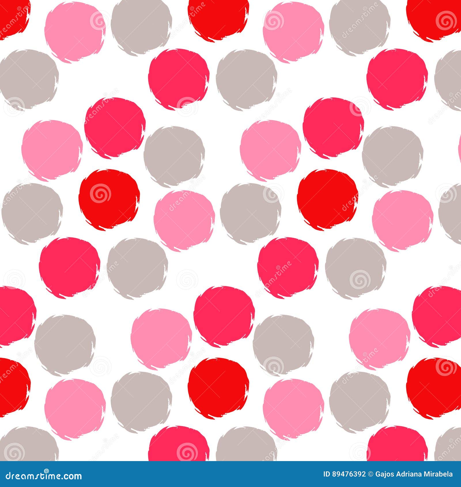 Seamless Pattern with Hand Drawn Small Doodle Dots. Stock Illustration ...