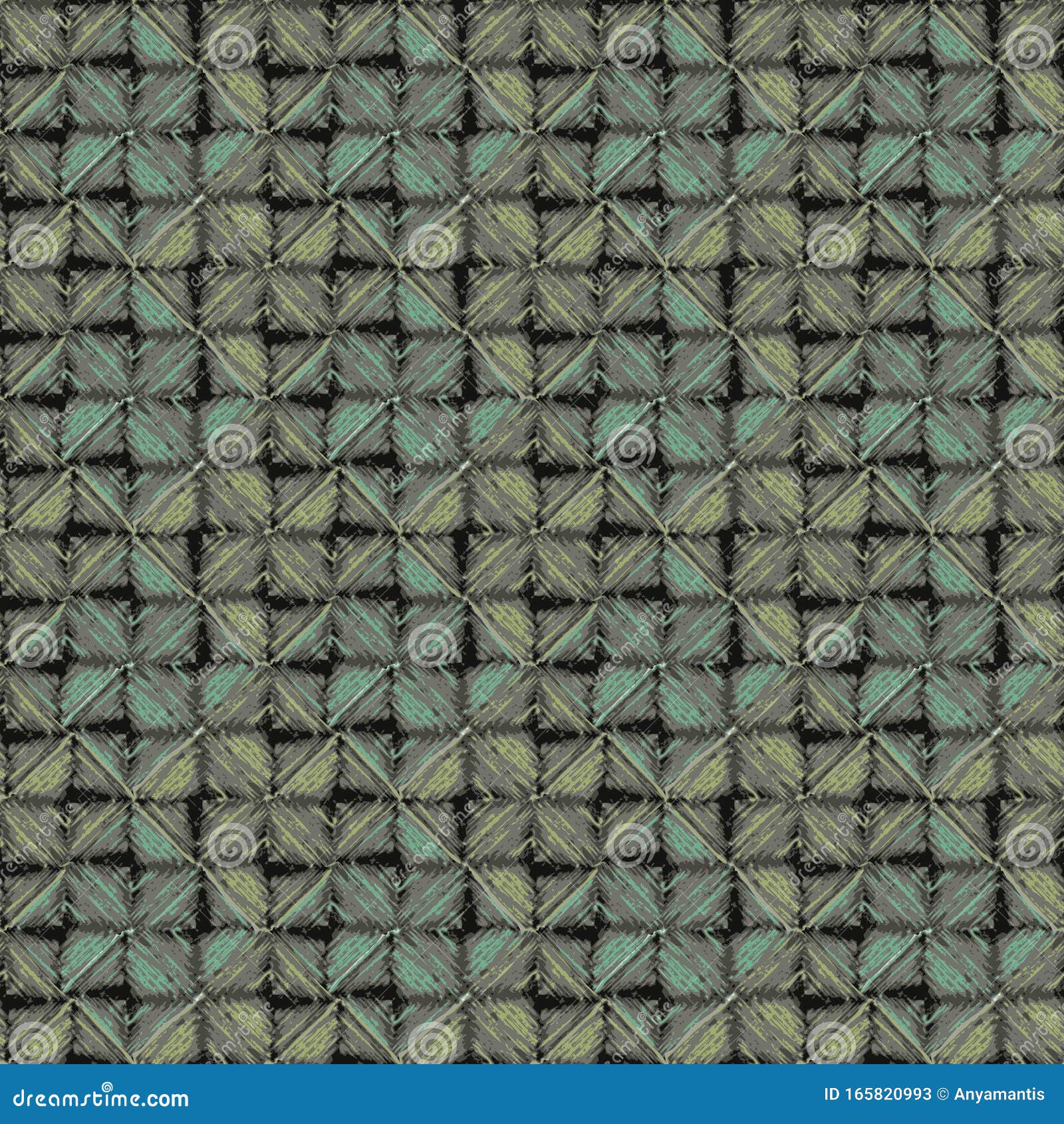 Seamless Pattern with Hand Drawn Straw Braid Style Abstract Square ... Seamless Pattern with Hand Drawn Straw Braid Style Abstract Square ...