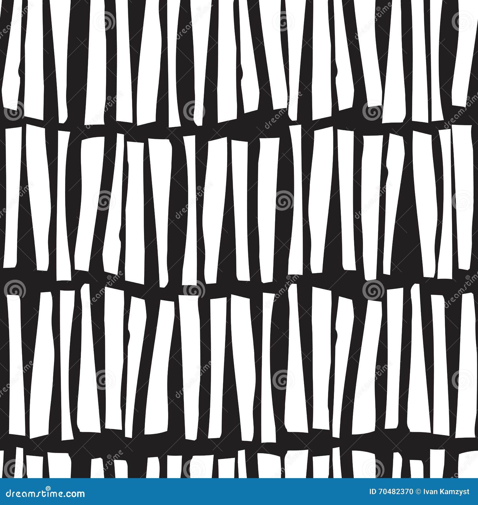 Seamless Pattern with Hand Drawn Vertical Lines. Vector Stock Vector ...