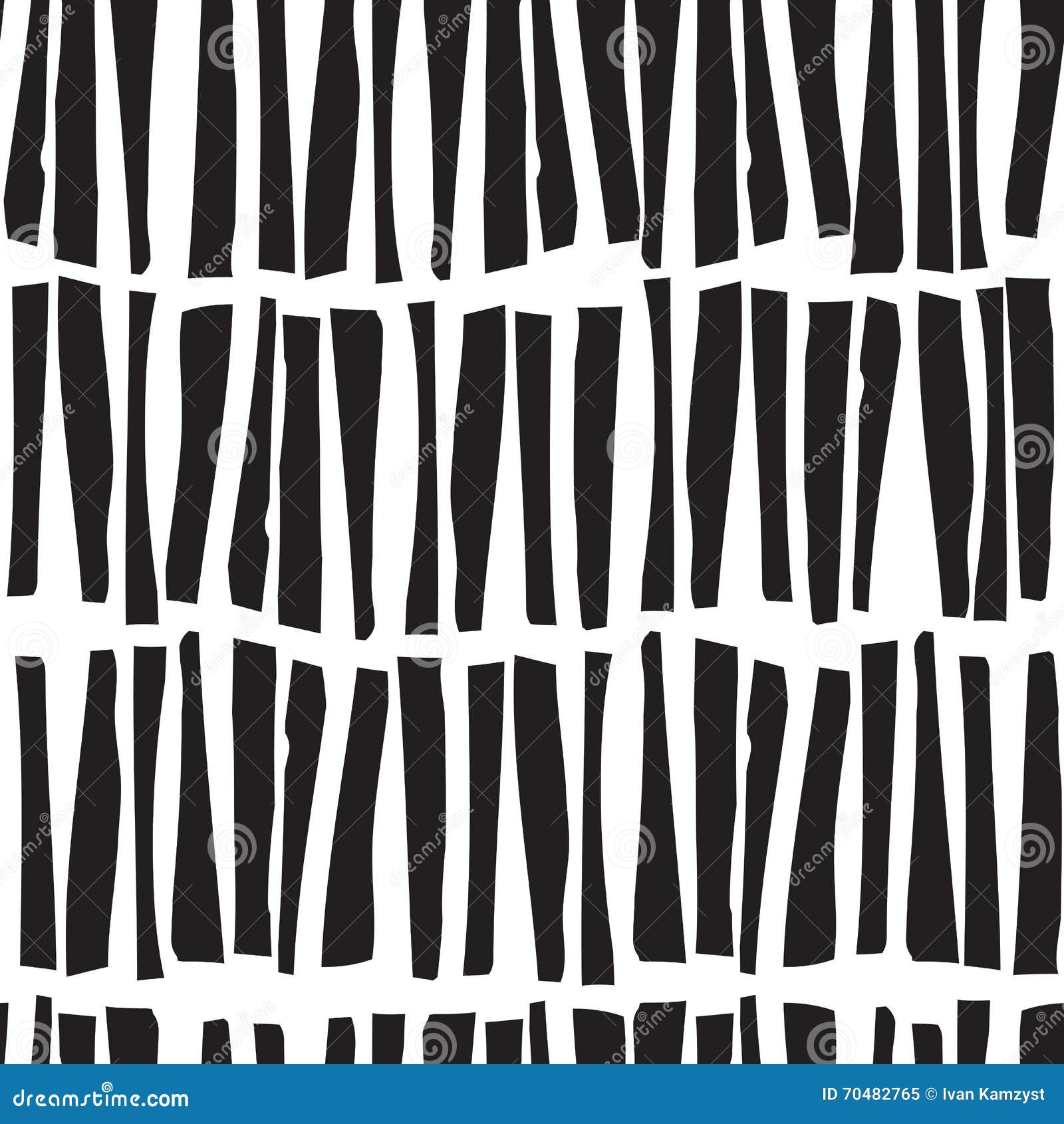 Seamless Pattern with Hand Drawn Vertical Lines. Vector Stock Vector ...