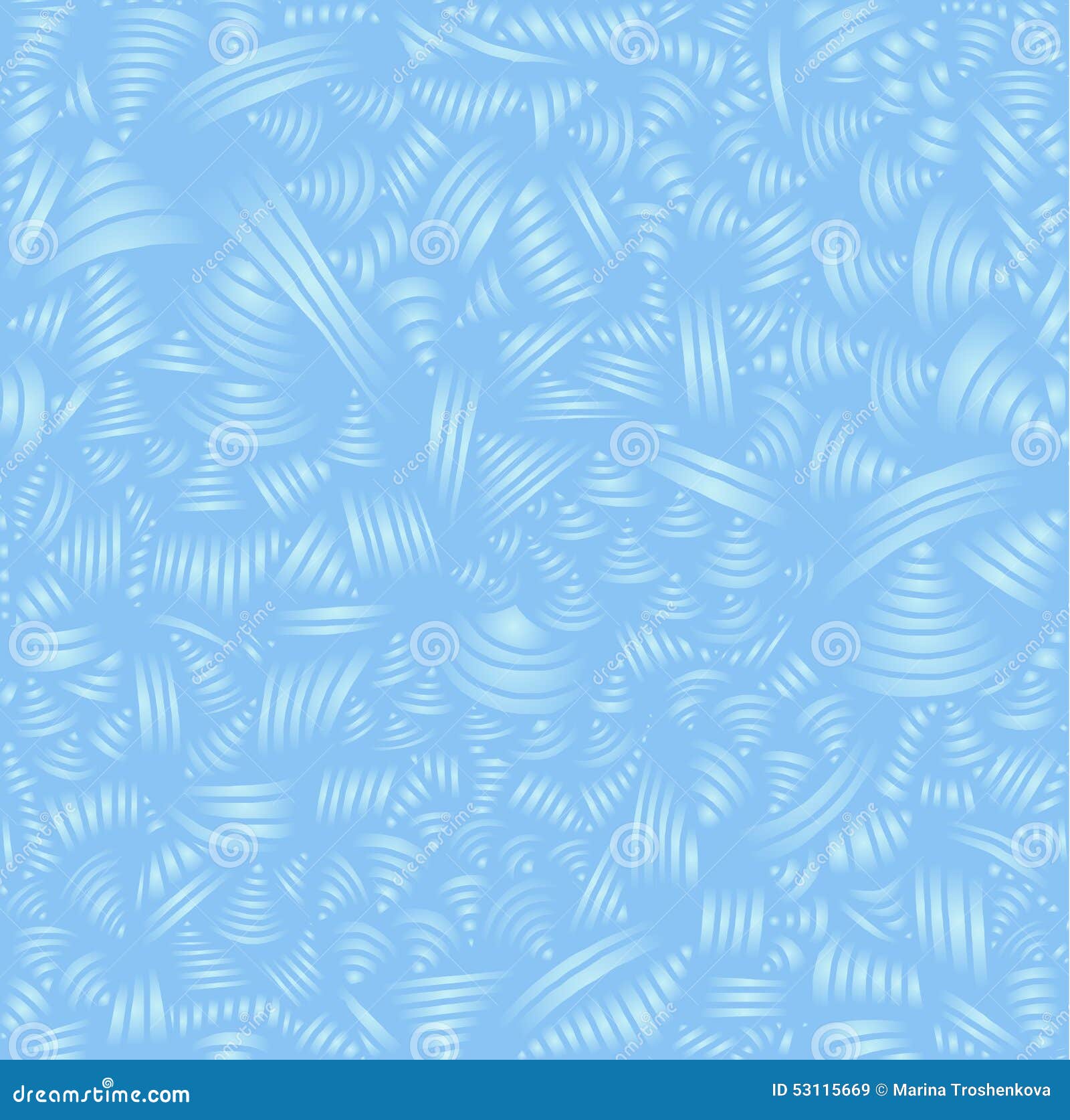 Seamless Pattern with Hand-drawn Waves. Stock Vector - Illustration of ...