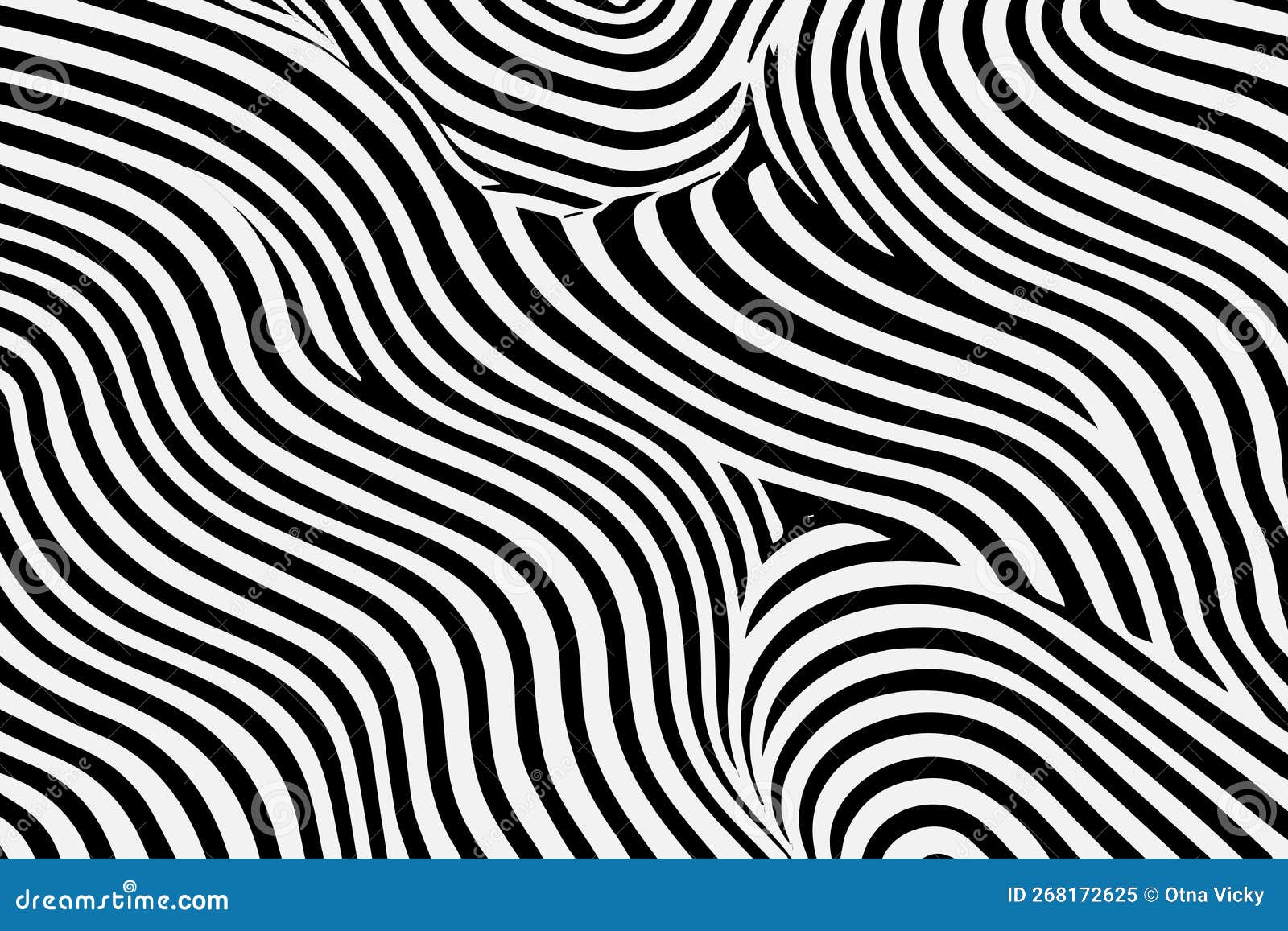 Seamless Pattern with Hand Drawn Wavy Lines, Editable EPS Vector Format ...