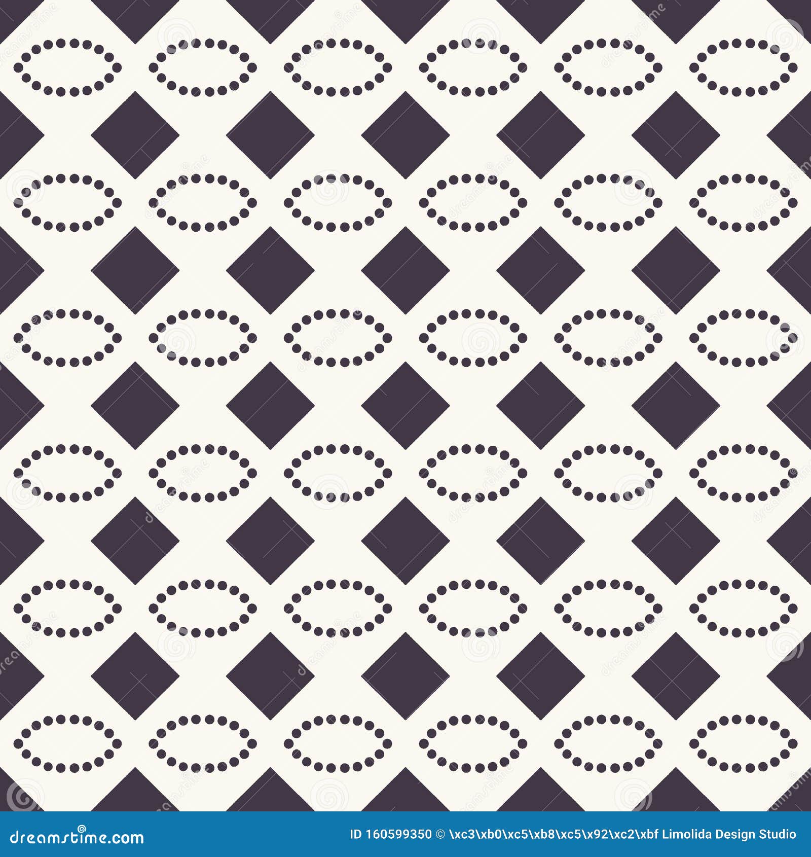 Seamless Pattern Hand Drawn Harlequin Grid Background. Geometric ...