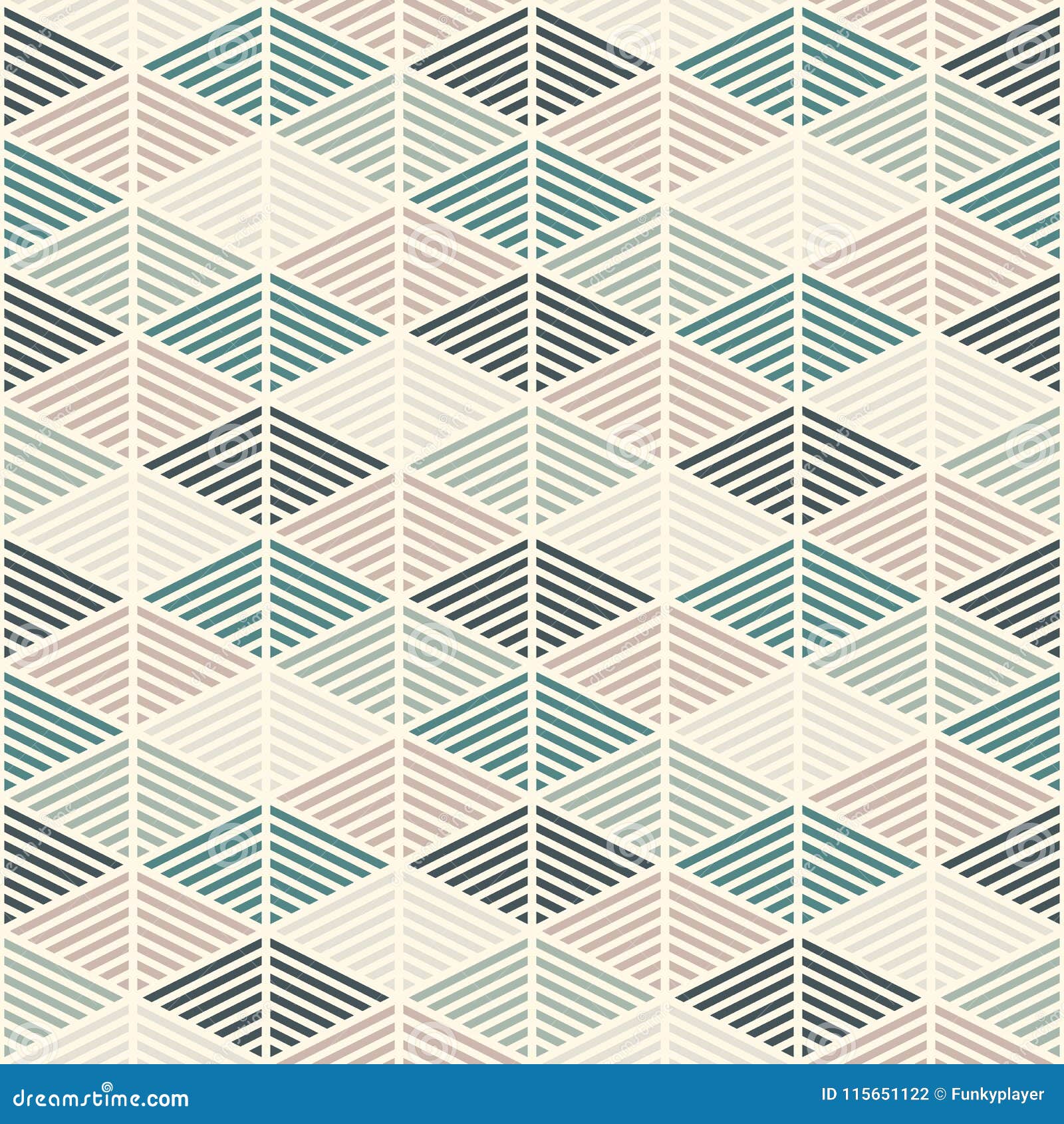 Seamless Pattern with Hatched Diamonds. Scale Wallpaper. Rhombuses and ...