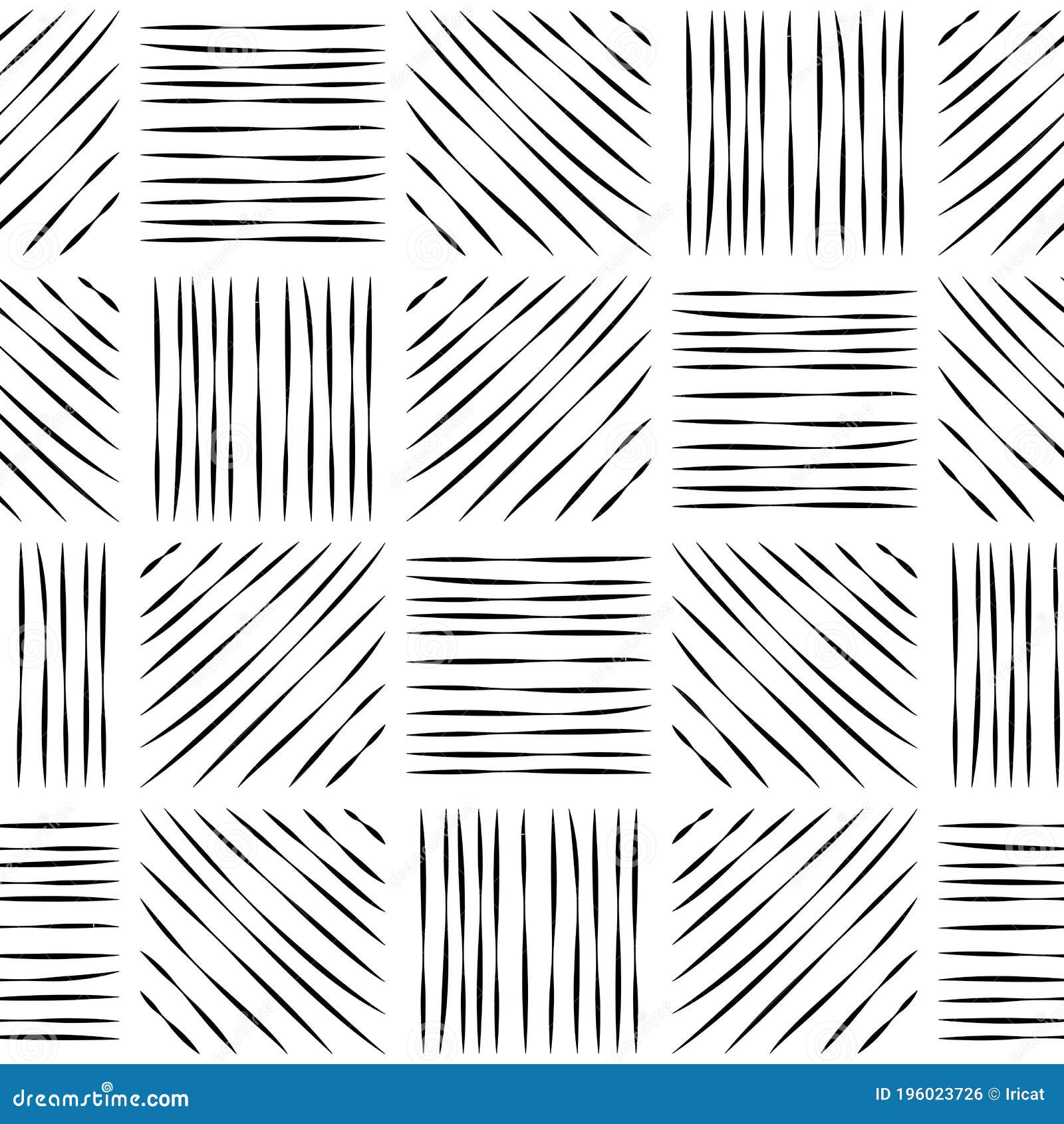 Seamless Pattern of Hatched Squares. Black Lines on a White Background ... Seamless Pattern of Hatched Squares. Black Lines on a White Background ...