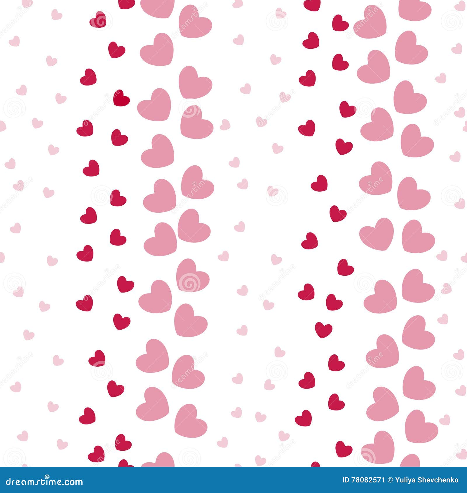 Seamless Pattern with Heart Bands Stock Vector - Illustration of repeat ...
