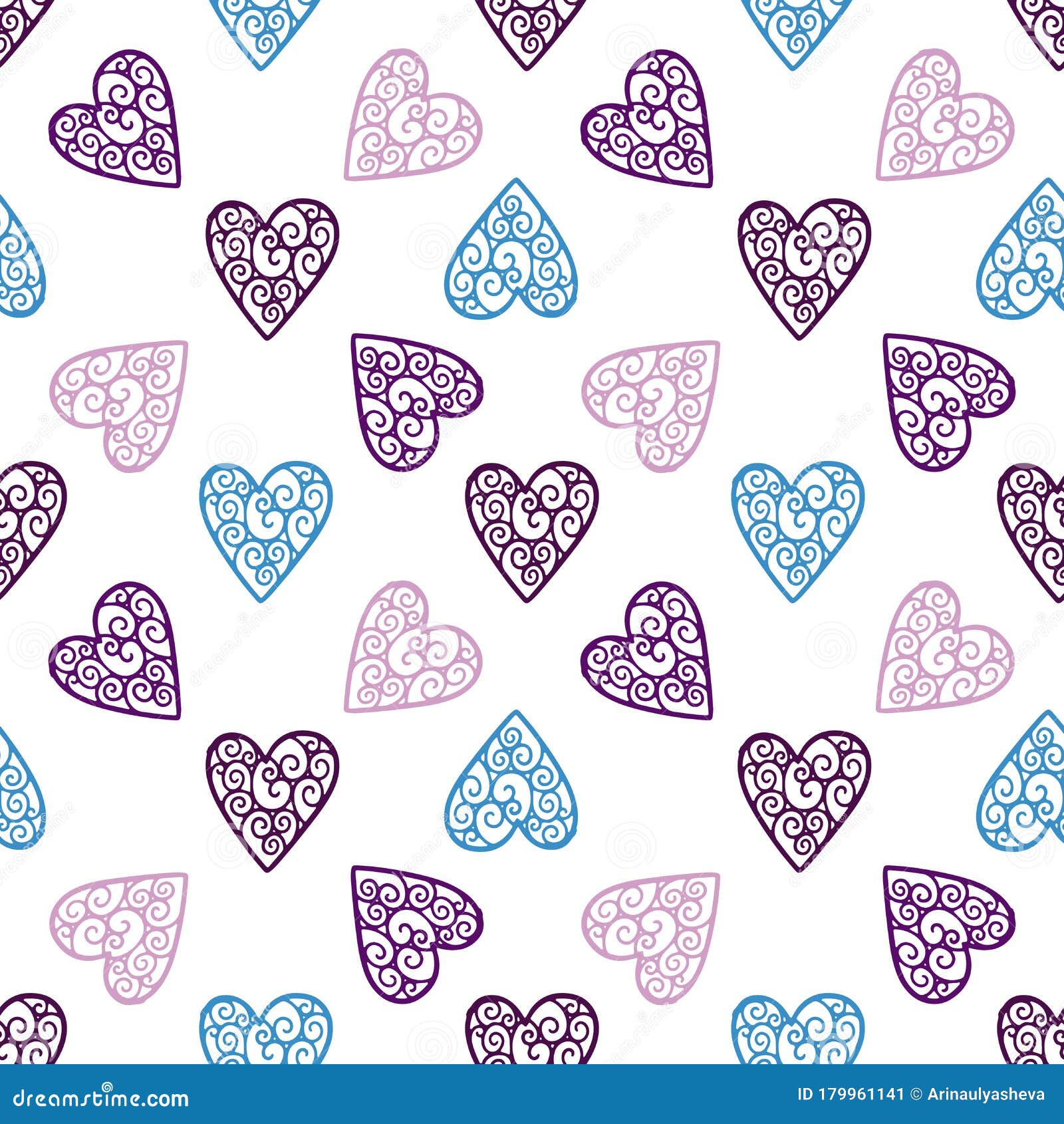 Seamless Pattern Heart Shape.Design Print Fabric Textile Stock ...
