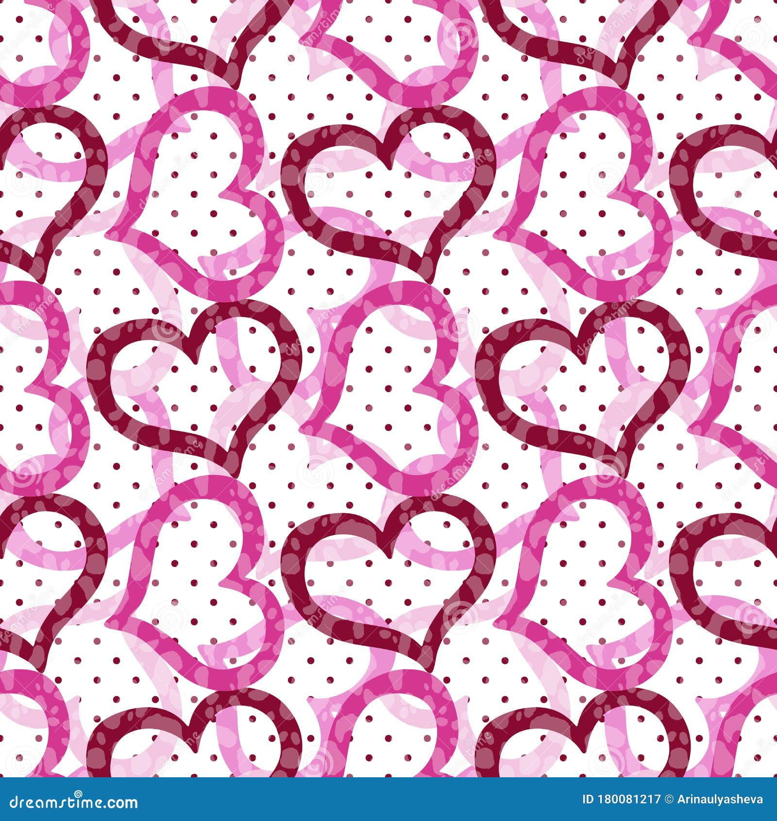 Seamless Pattern Heart Shape.Design Print Fabric Textile Stock ...