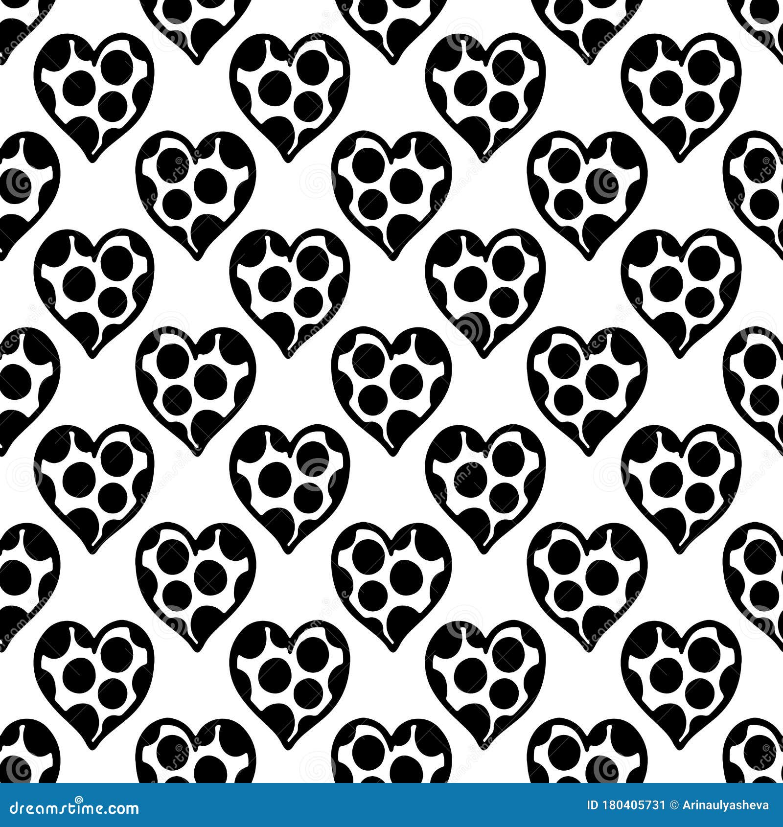 Seamless Pattern Heart Shape.Design Print Fabric Textile Stock ...