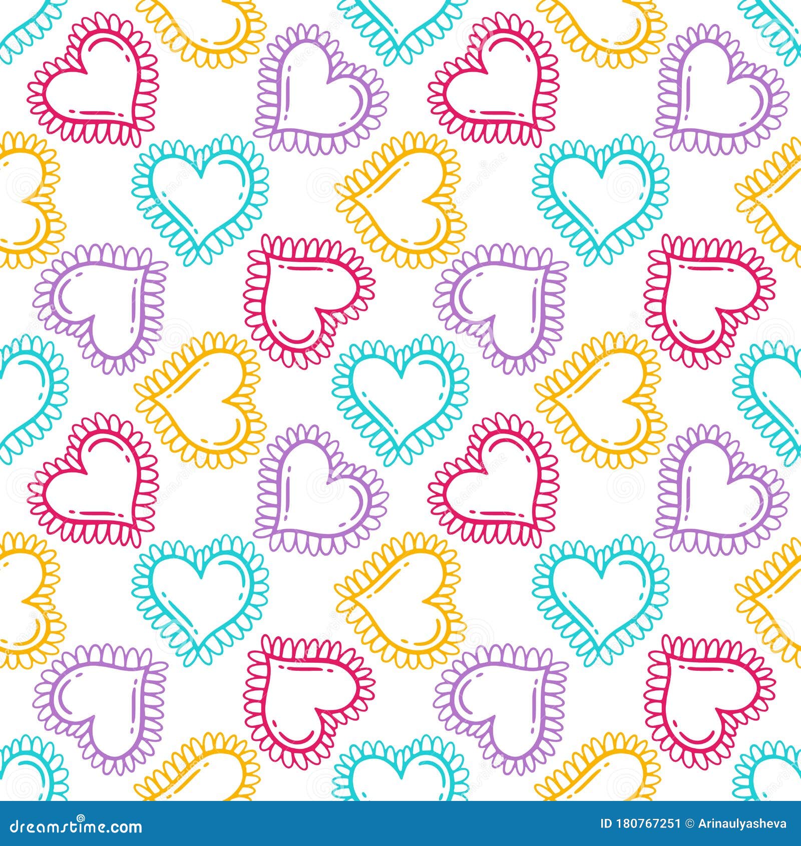 Seamless Pattern Heart Shape.Design Print Fabric Textile Stock ...