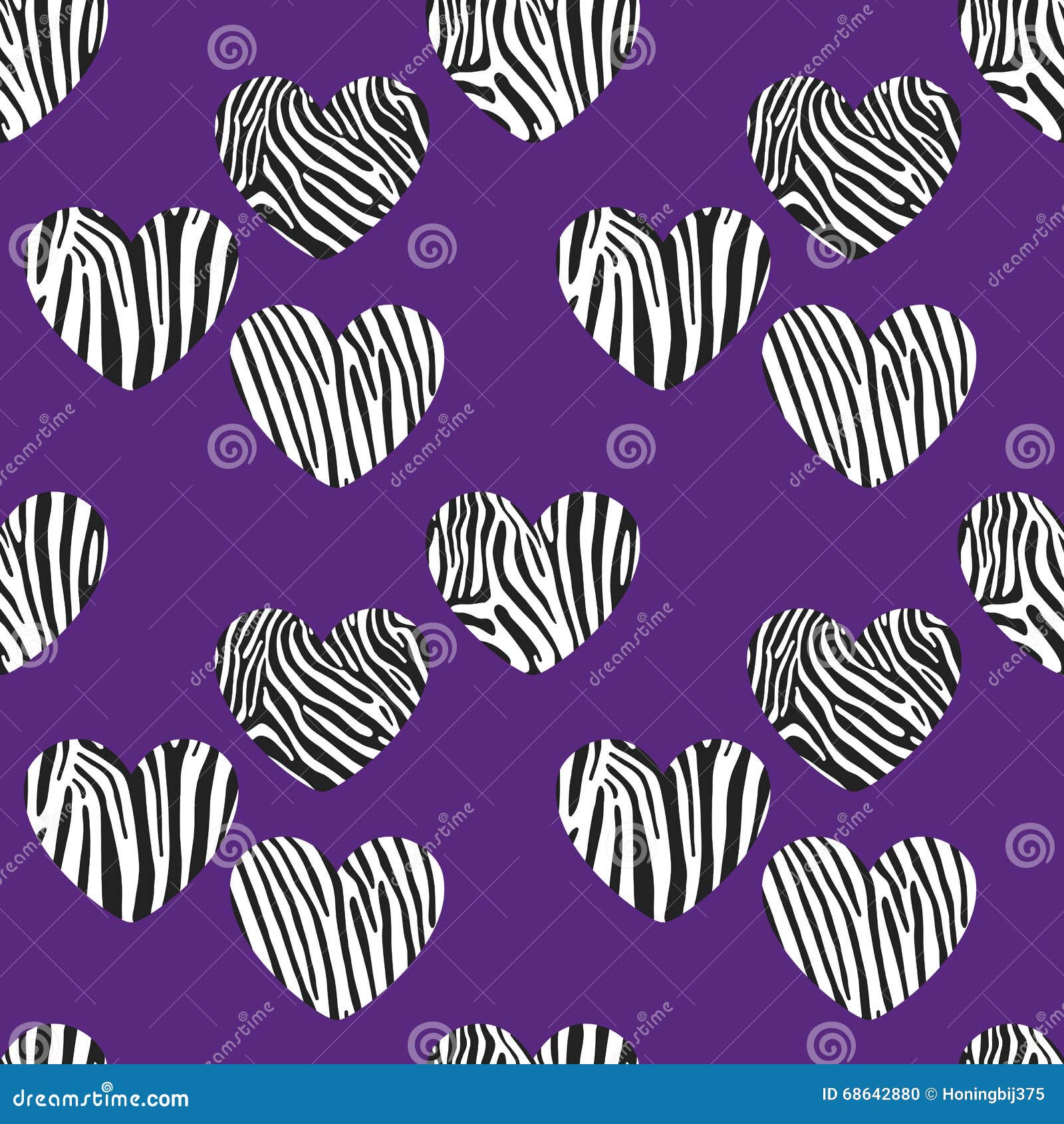 Seamless Pattern with Heart Shapes Stock Vector - Illustration of horse ...