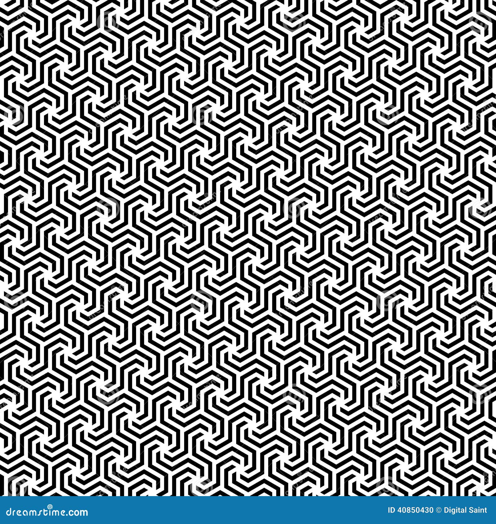 Seamless Pattern (Hex-based) Stock Vector - Illustration of black ...