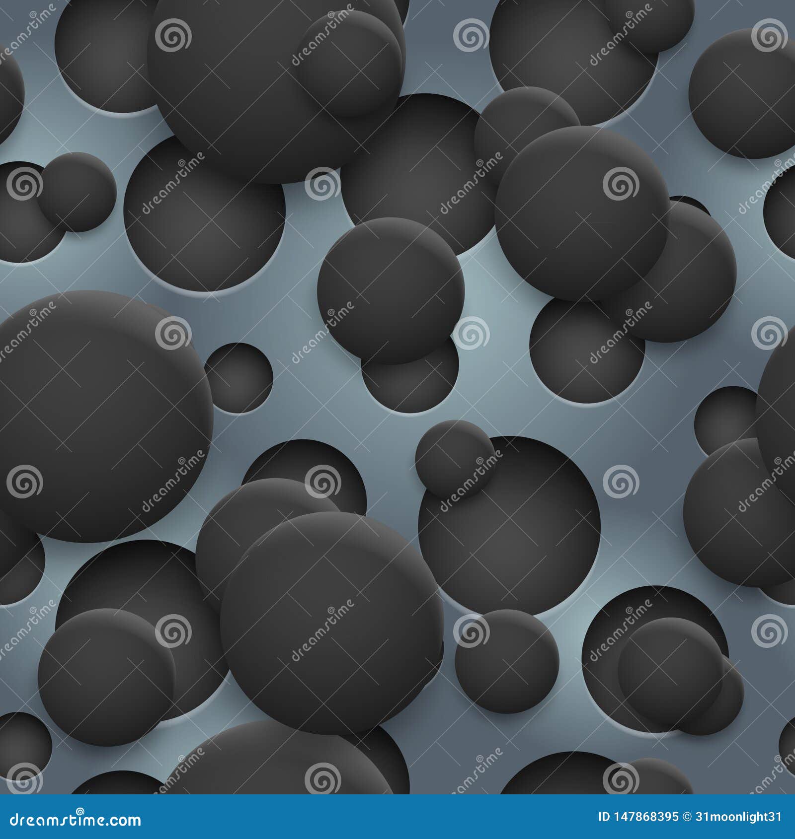 Seamless Pattern of Holes and Circles with Shadows Stock Vector ...